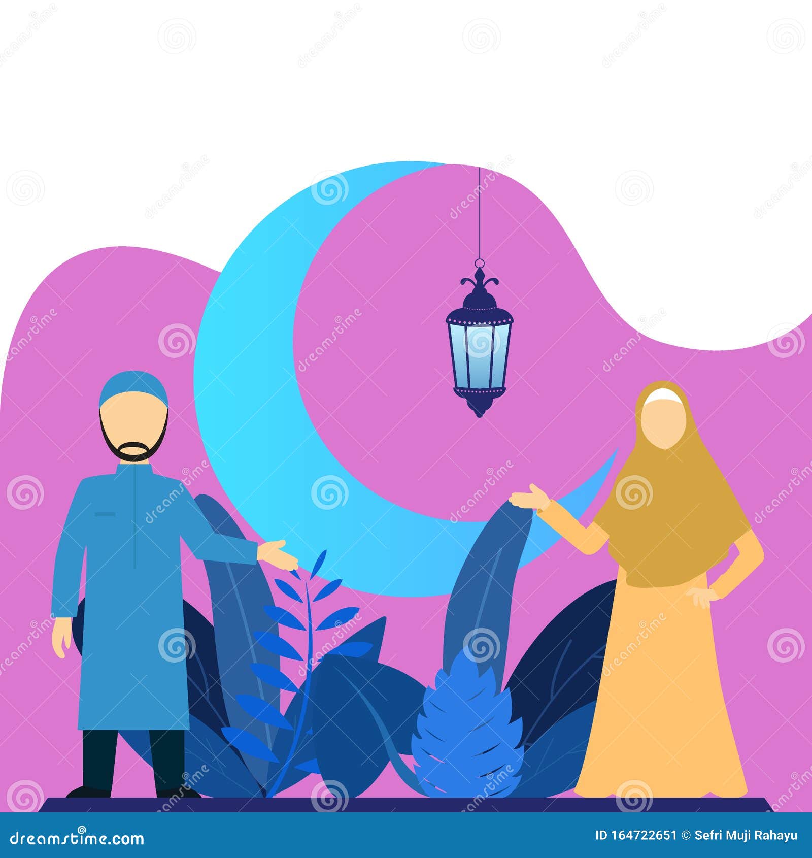 Vector of Muslim Flat Design Stock Vector - Illustration of character ...