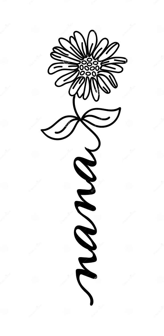 Vector Nana Flower stock vector. Illustration of branch - 277362563