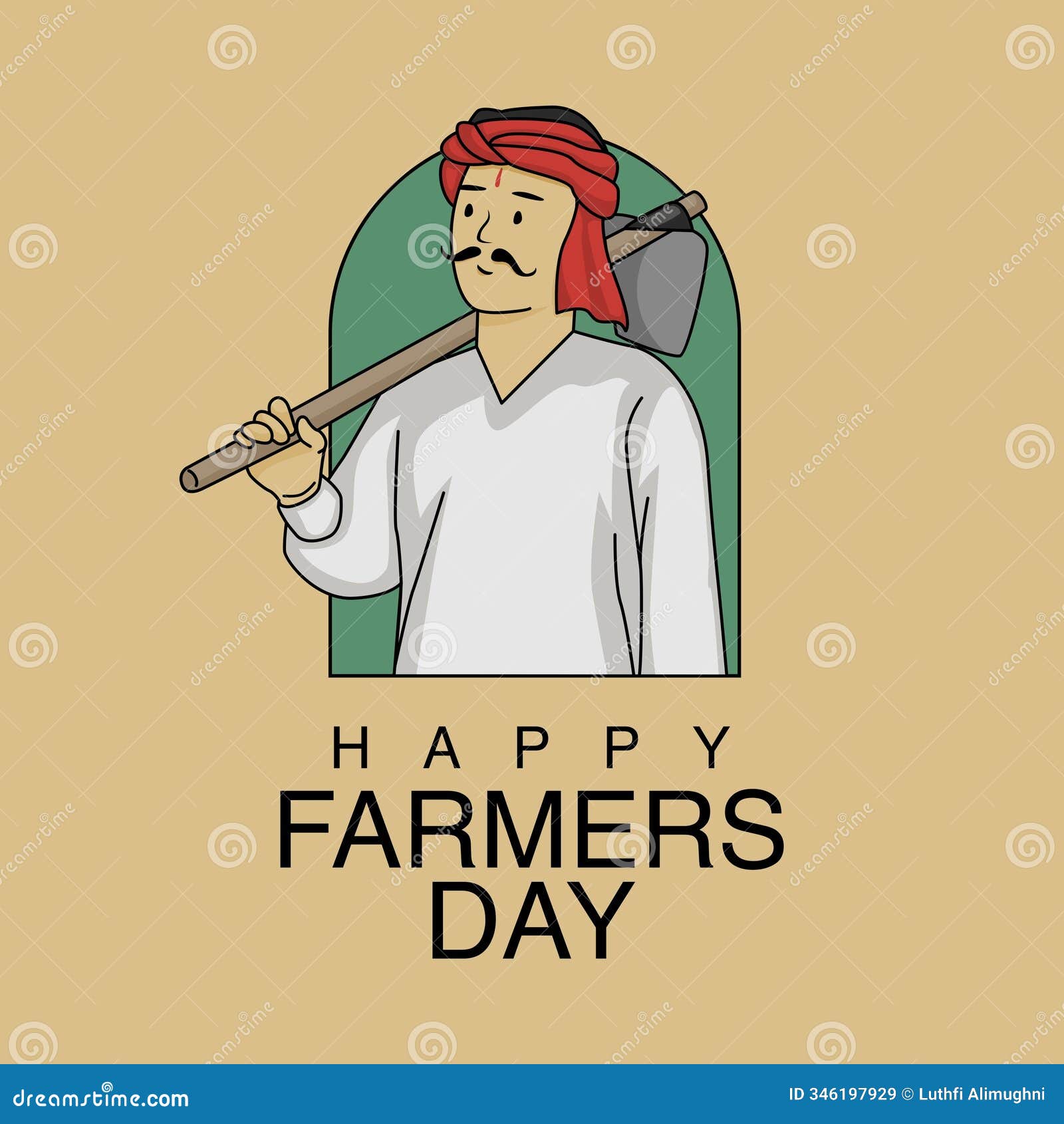 Vector National Farmers Day Background Template Stock Illustration ...