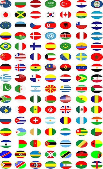 Vector of the National Flags Stock Vector - Illustration of nation ...