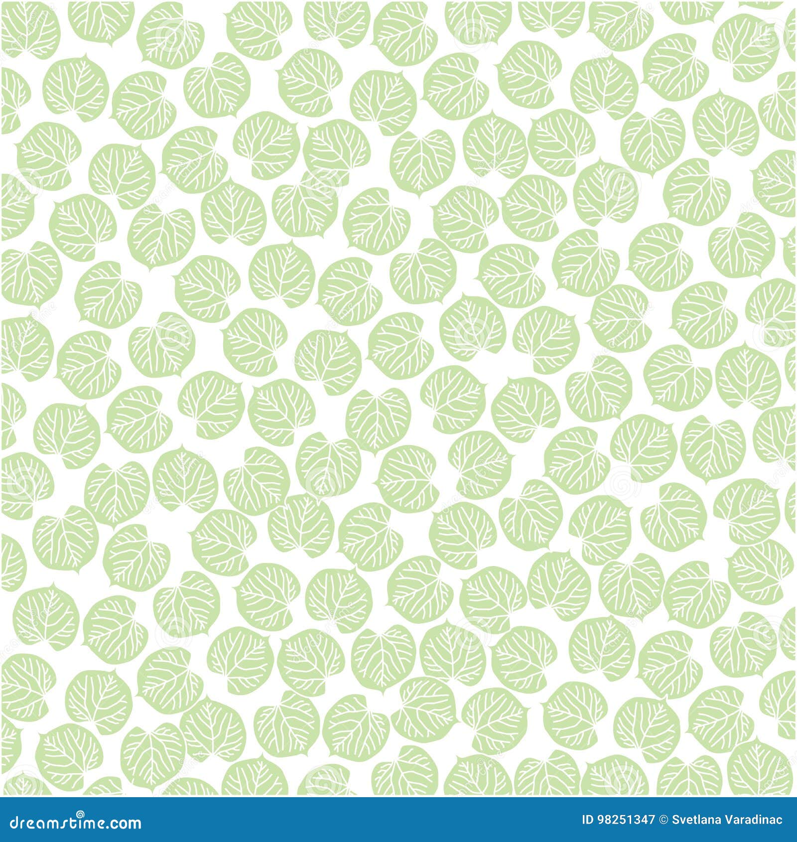 Vector Natural Eco Pattern with Leaves Stock Vector - Illustration of ...