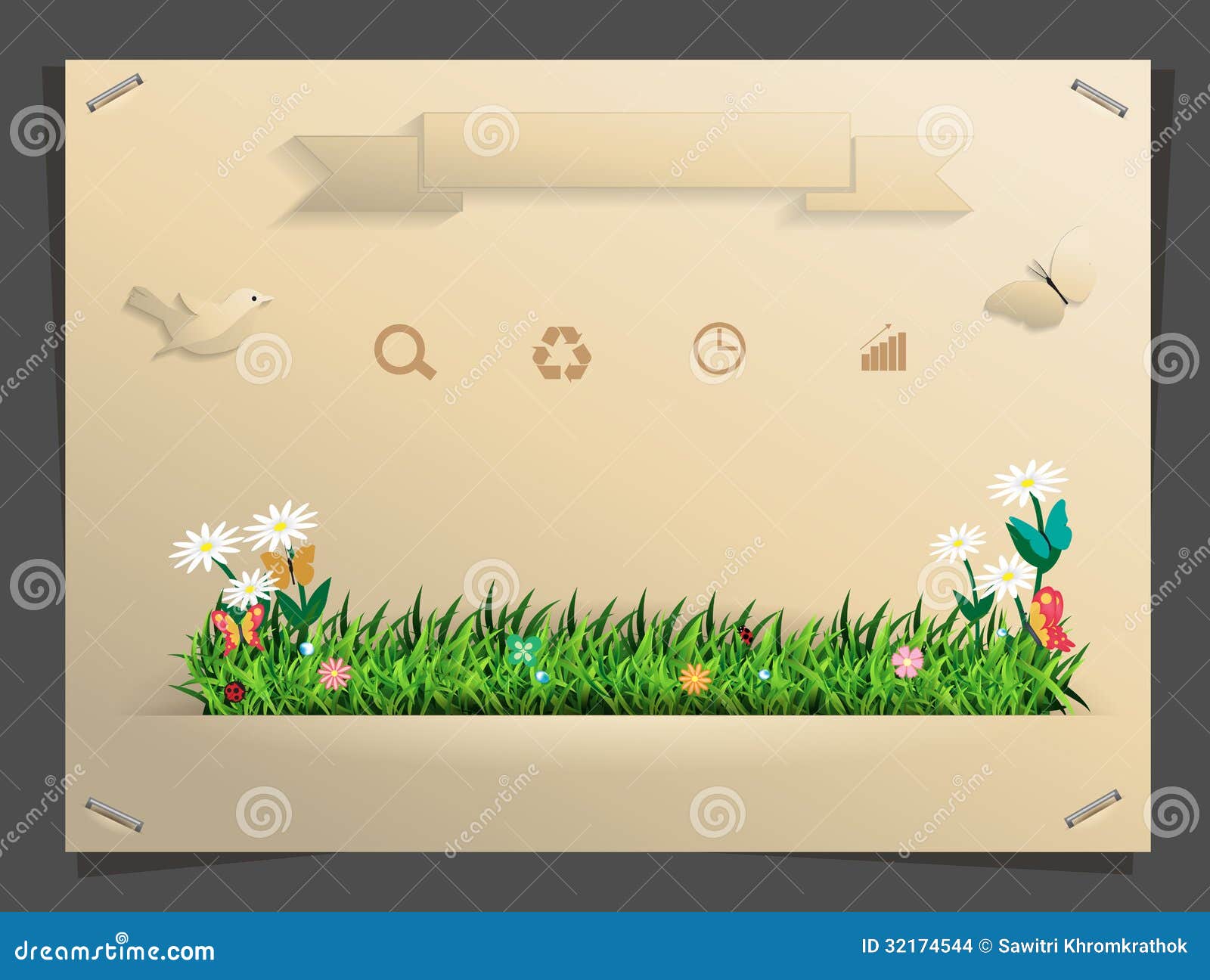 Vector Nature Banner Idea Concept Stock Vector - Illustration of ...