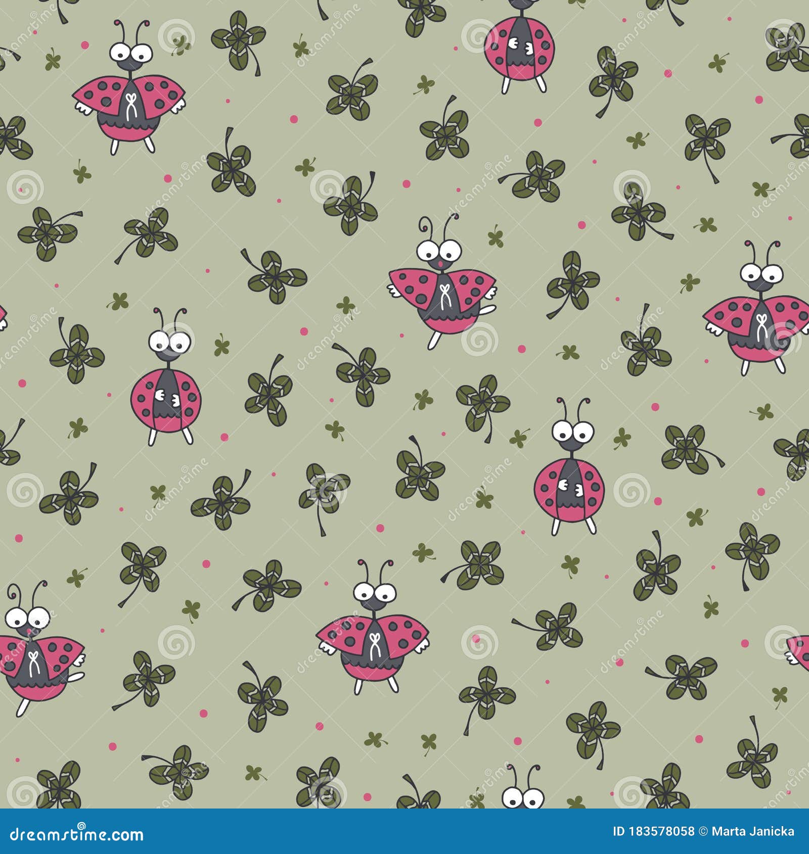 Vector Nature Pattern in Green Stock Vector - Illustration of abstract ...