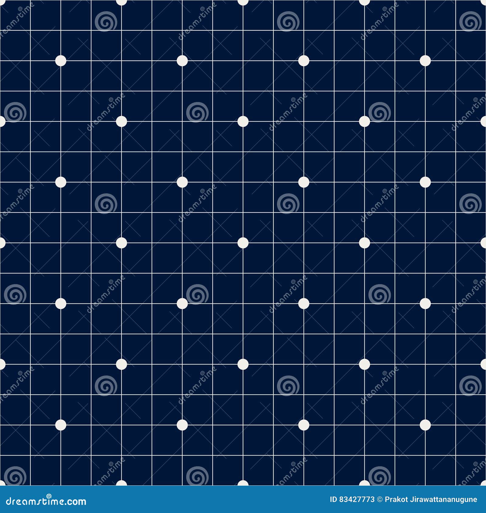 Vector Navy Blue Dot Seamless Pattern II Stock Vector - Illustration of ...