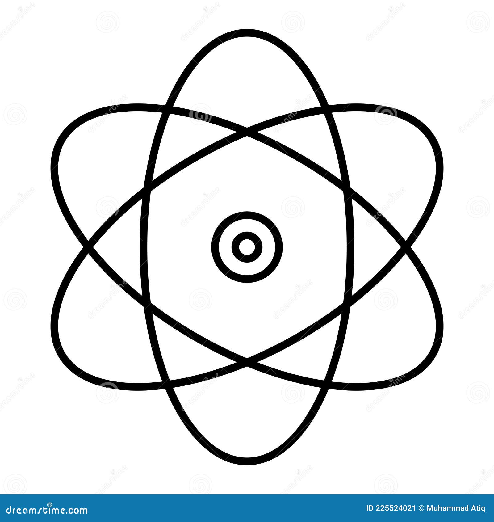 Vector Nebula Outline Icon Design Stock Vector - Illustration of ...