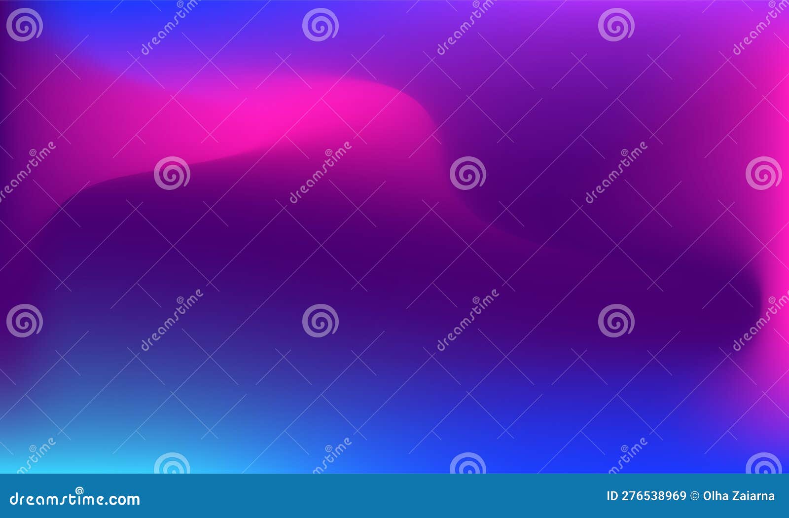 Vector Neon Blurred Gradient Background. Horizontal High Contrast ...
