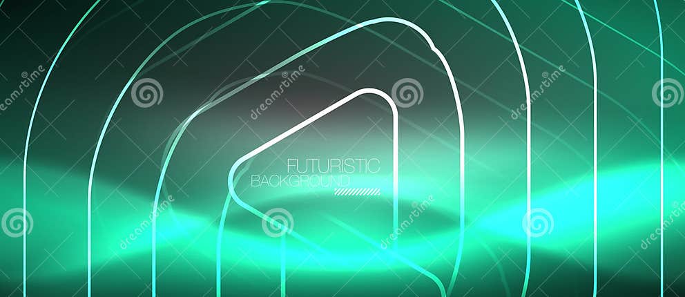 Vector Neon Color Abstract Background Stock Vector - Illustration of ...