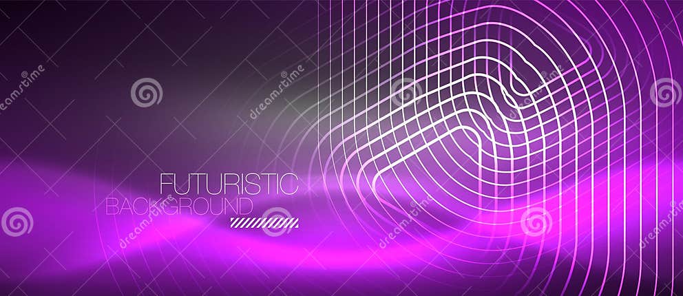 Vector Neon Color Abstract Background Stock Vector - Illustration of ...