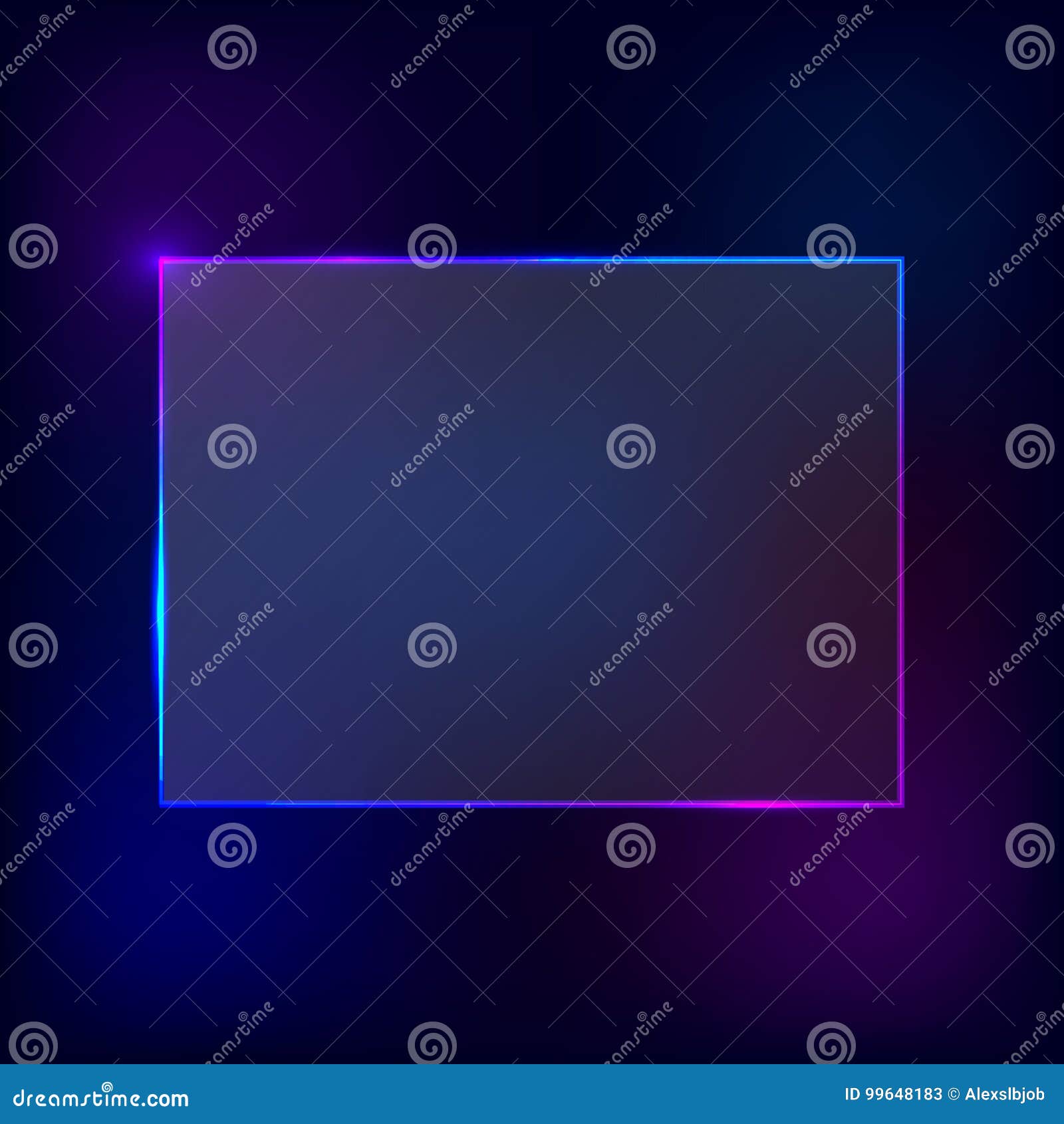 Neon Frame Background, Gold Luxury Color. Colorful Neon Shiny Glowing ...