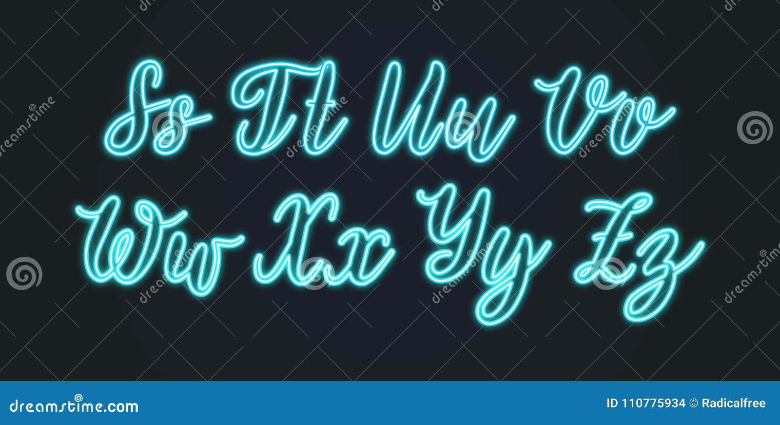 Handwritten Vector Neon Light Stock Illustrations – 2,150 Handwritten ...