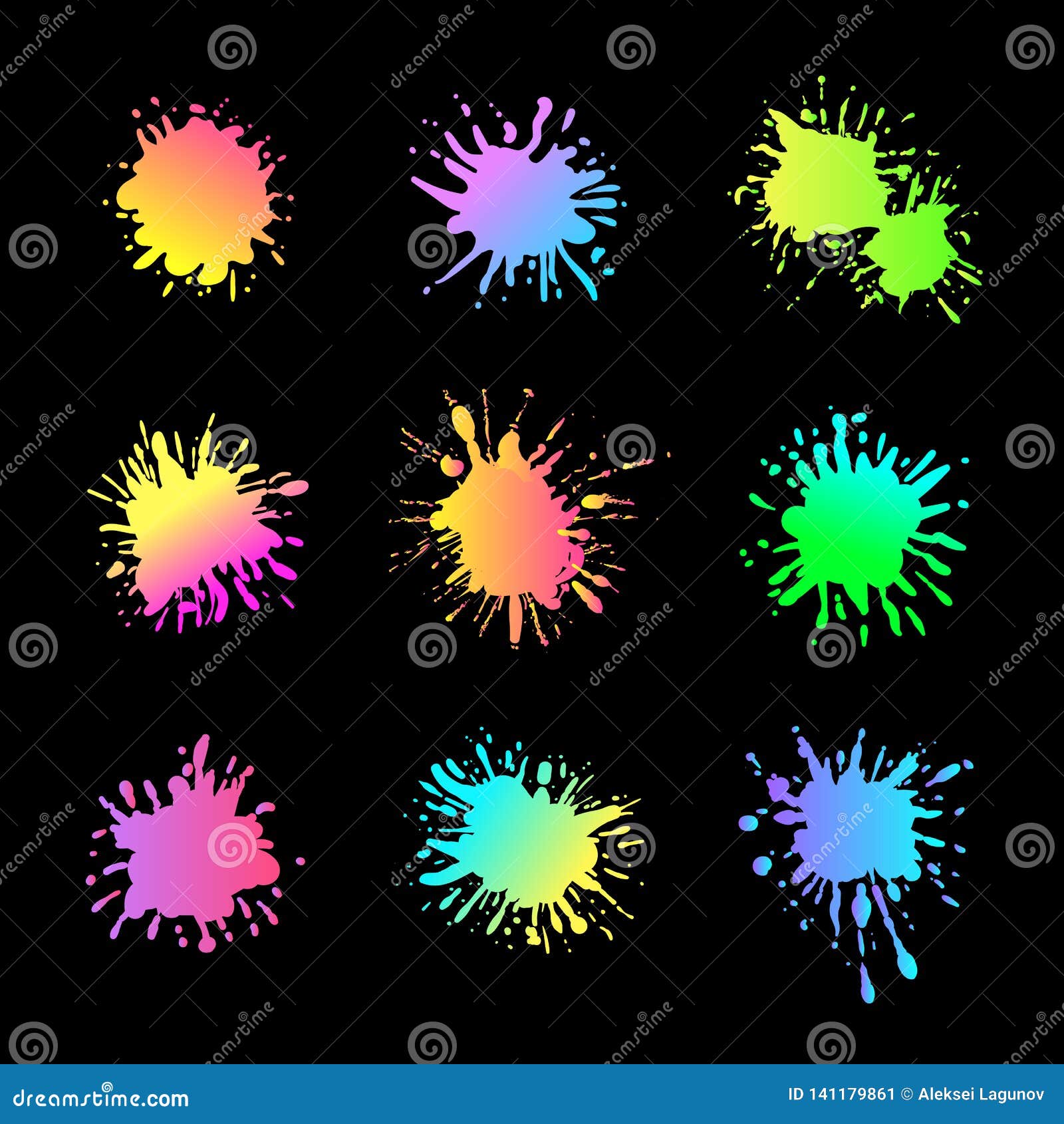 Neon Paint Splatter Splash Mania Gamuda Cove White Back Splash Splash 3 ...