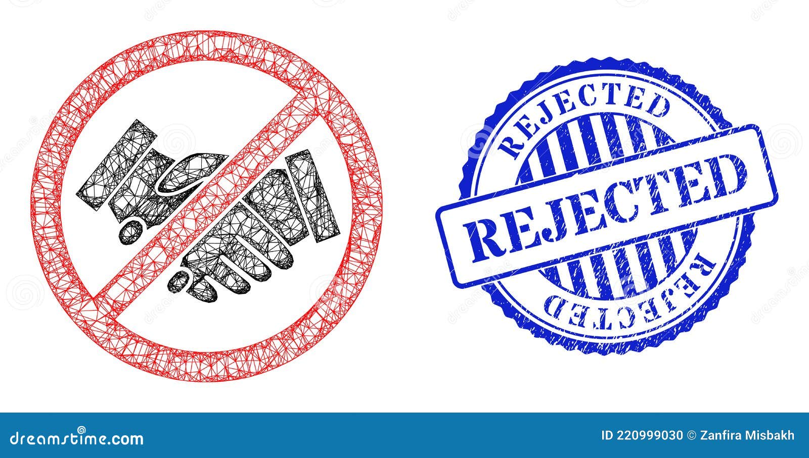 Grunge Red Rejected Square Rubber Seal Stamp Vector Illustration ...