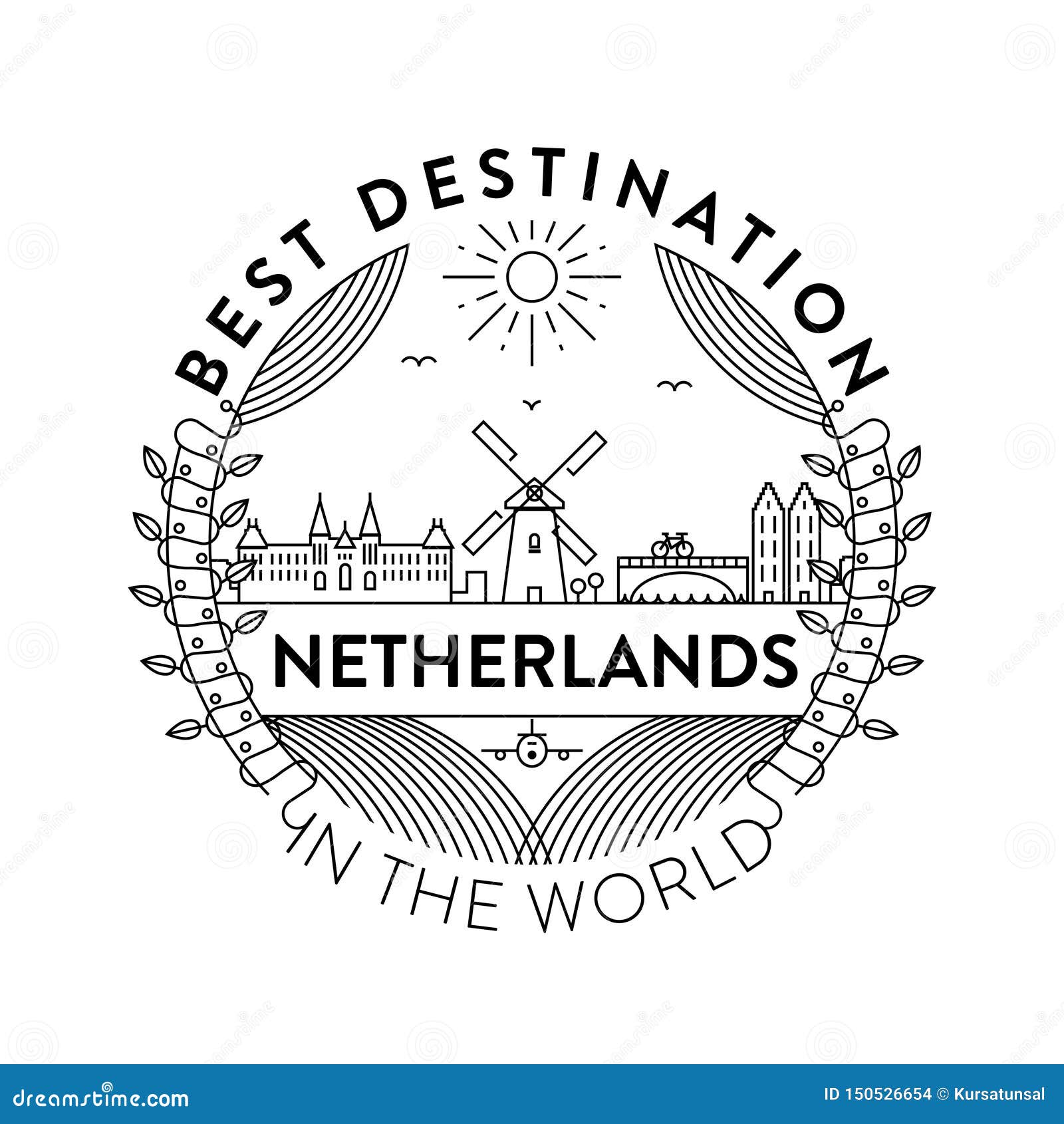 Vector Map Netherlands Combined With Ladin People Ethnic Group Flag ...