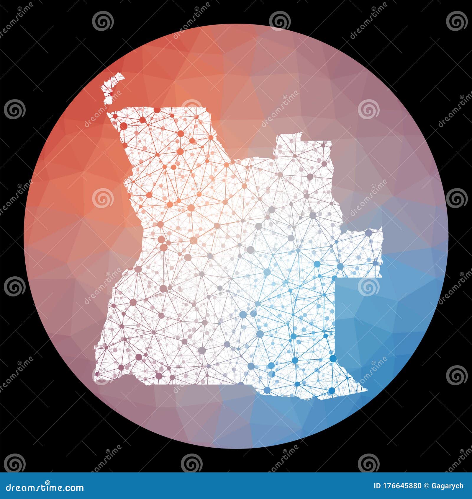 Vector network Angola map. stock vector. Illustration of connection ... Vector network Angola map. stock vector. Illustration of connection ...