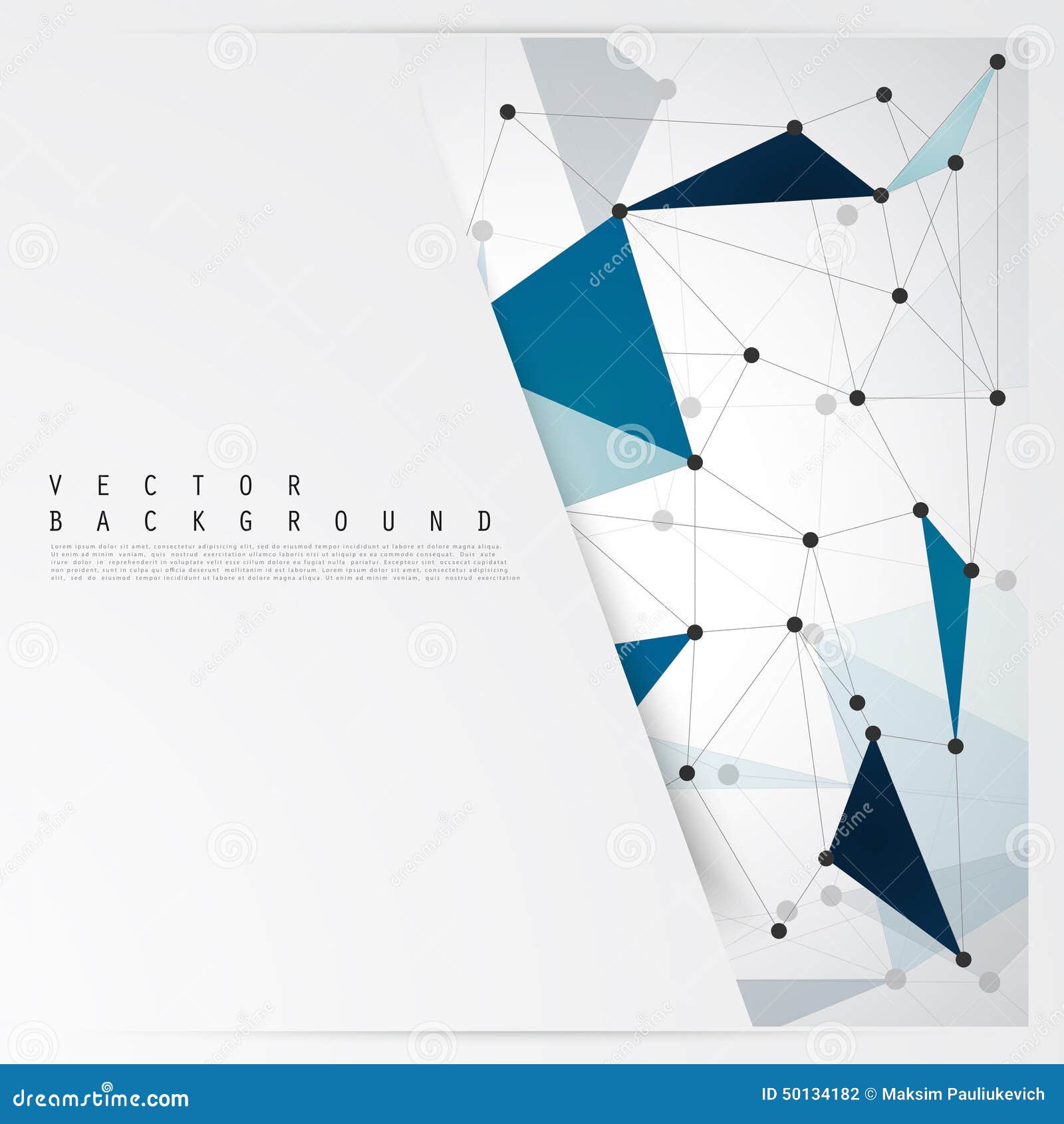 Vector Network Background Abstract Polygon Stock Vector - Illustration ...