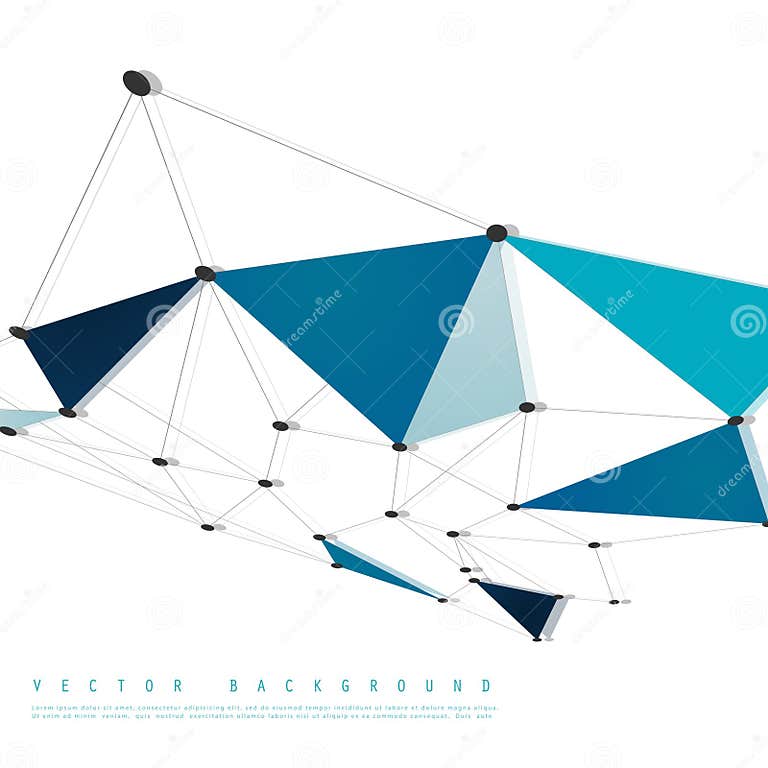 Vector Network Background Abstract Polygon Stock Vector - Illustration ...