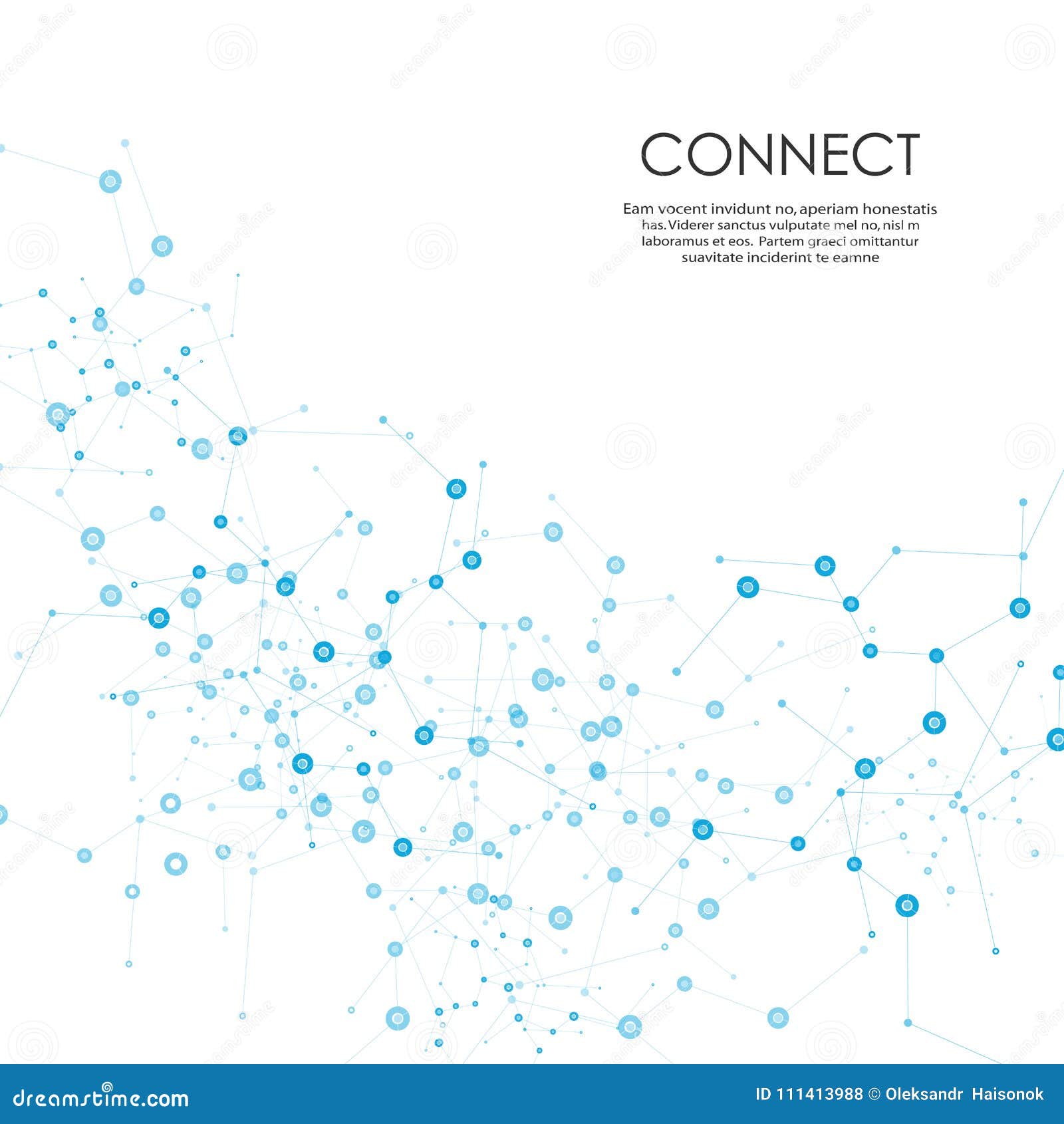 Vector Network Connect Line Design Stock Vector - Illustration of media ...