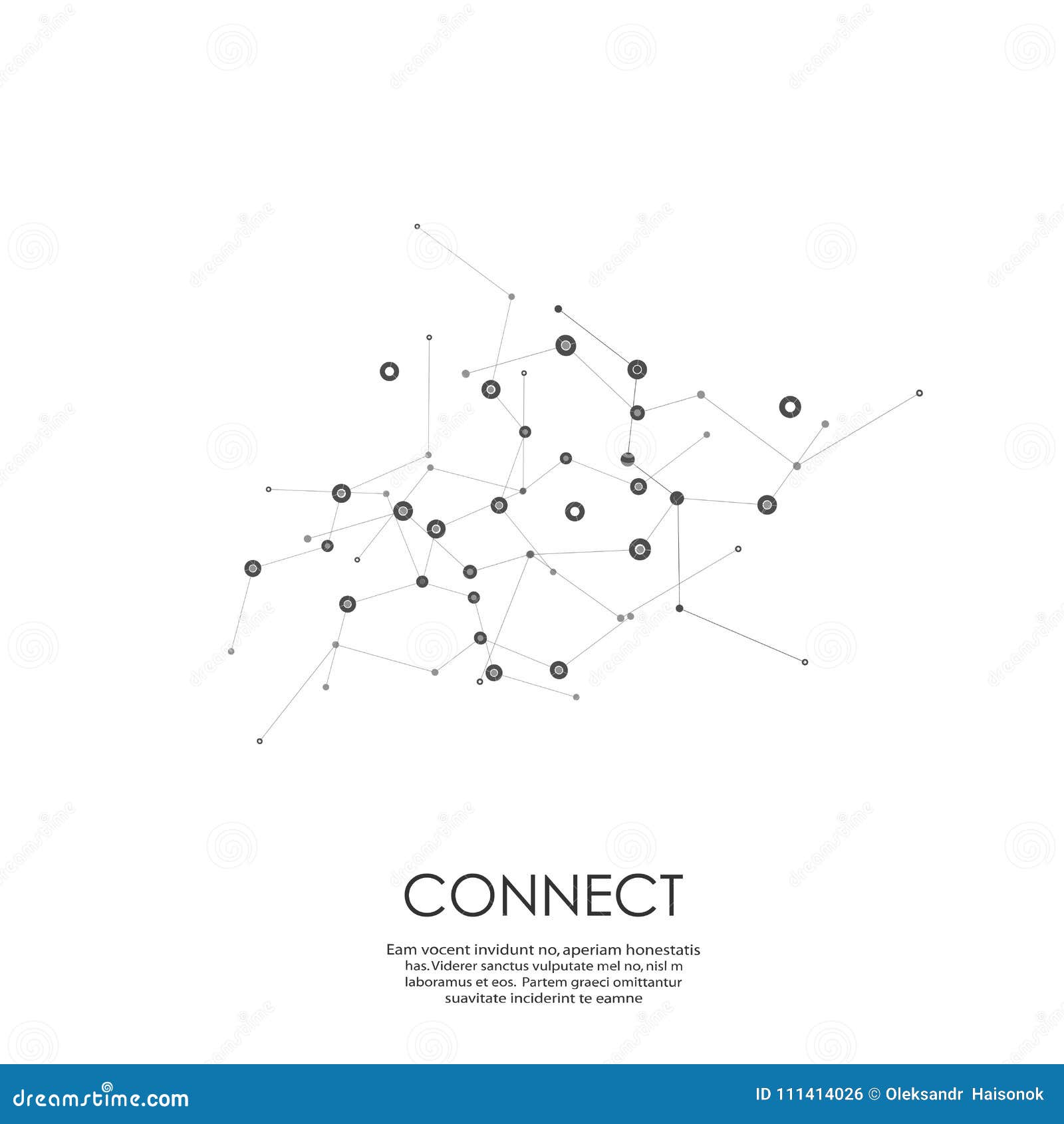 Vector Network Connect Line Design Stock Vector - Illustration of ...