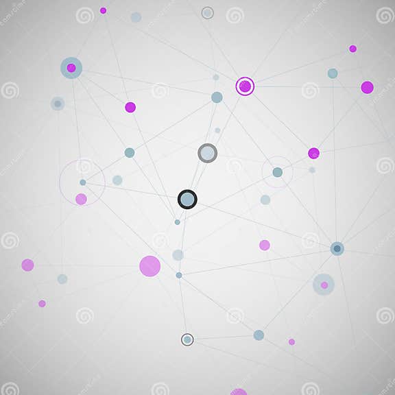 Vector Network And Connection Background For Your Presentation Stock Vector Illustration Of