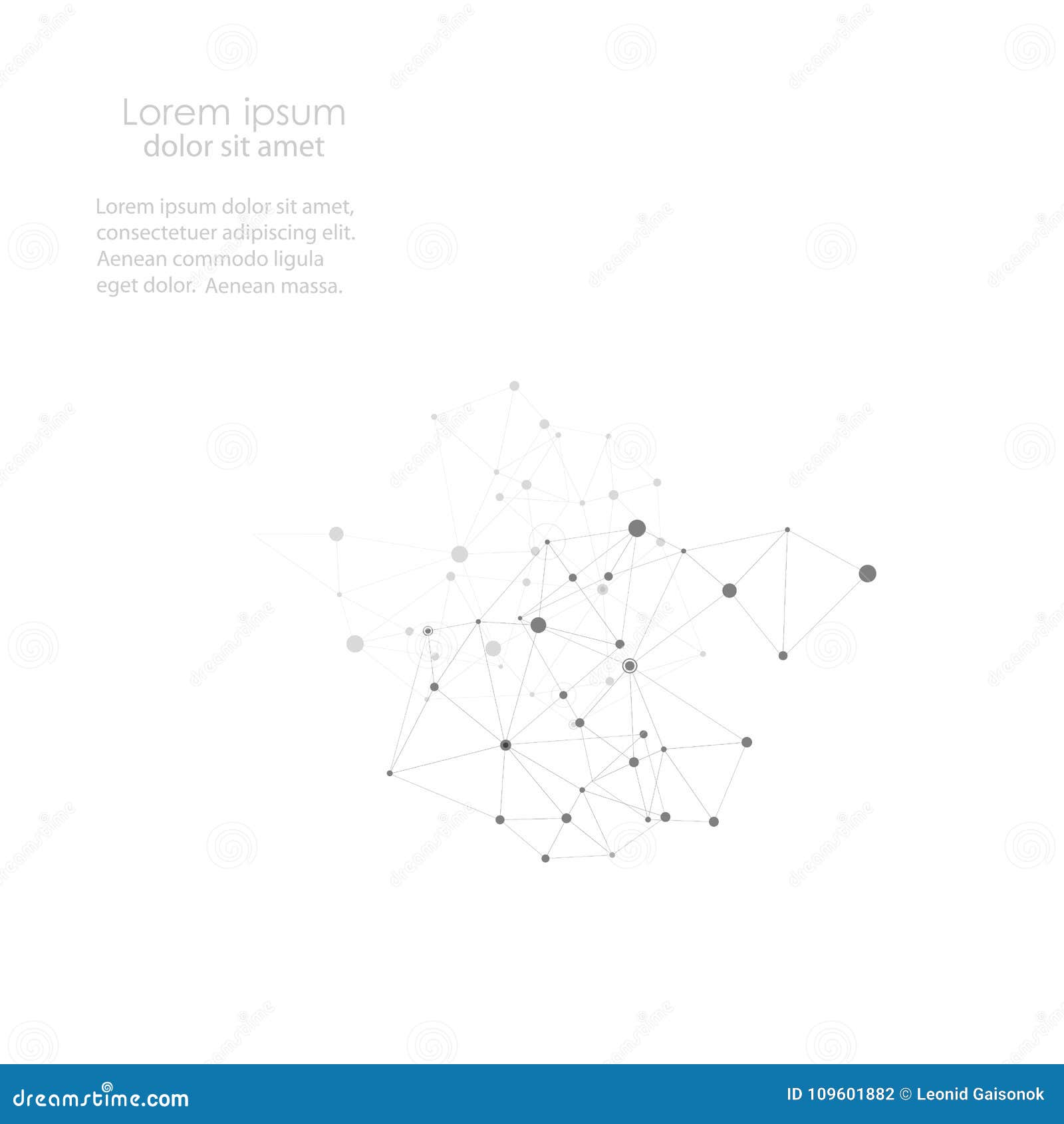 Vector Network And Connection Background For Your Presentation Stock Vector Illustration Of