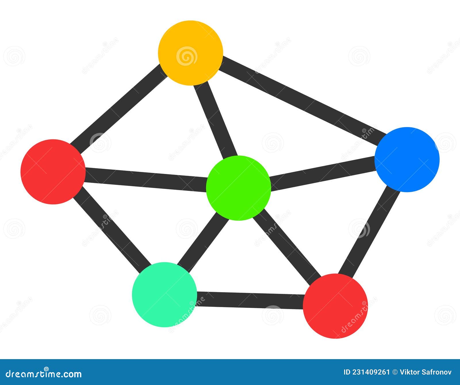 Vector Network Flat Icon Image Stock Vector - Illustration of computing ...
