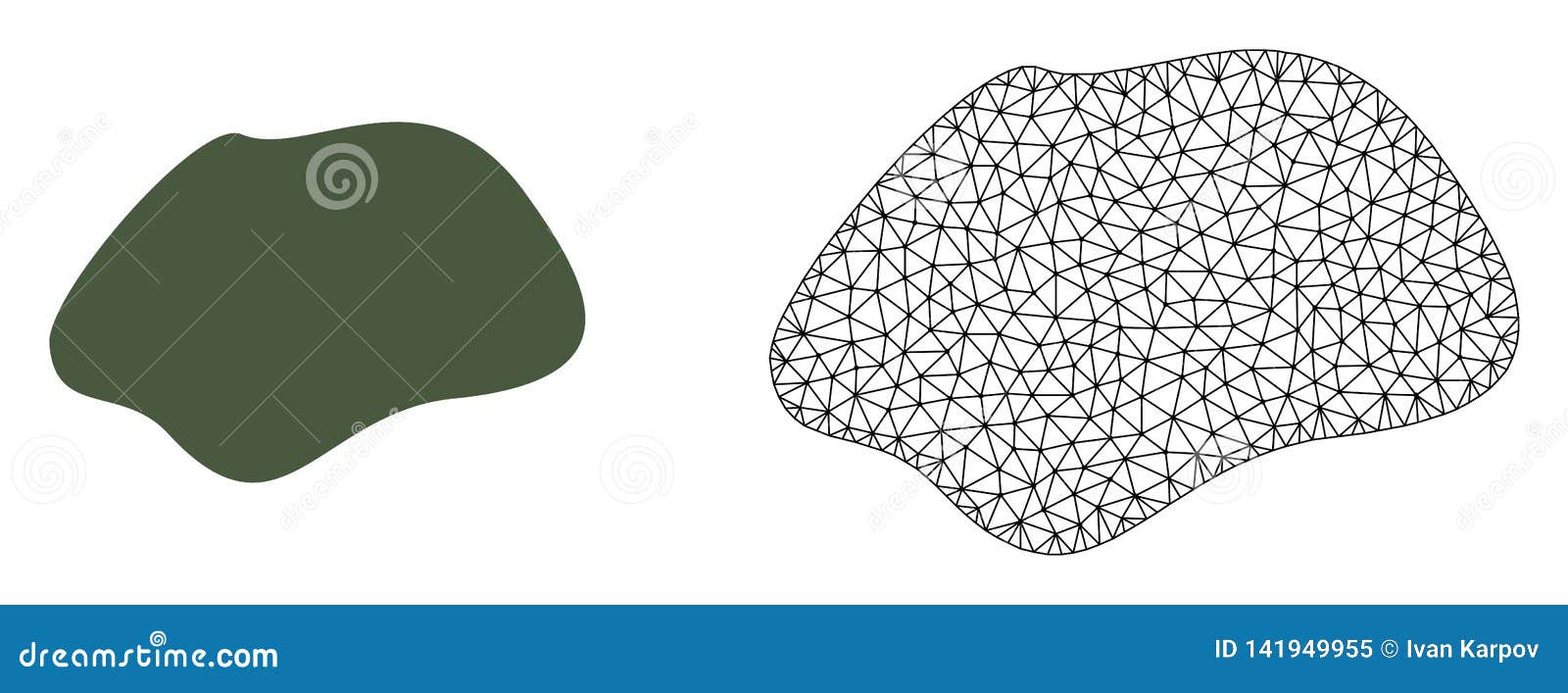 Vector Network Mesh Spot Simple and Flat Icon Stock Vector ...