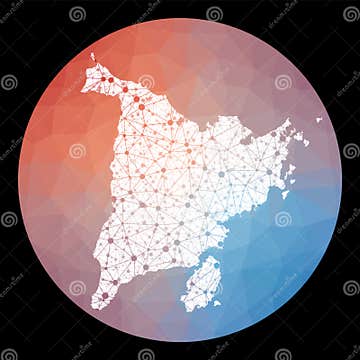 Vector network Panay map. stock vector. Illustration of national ...