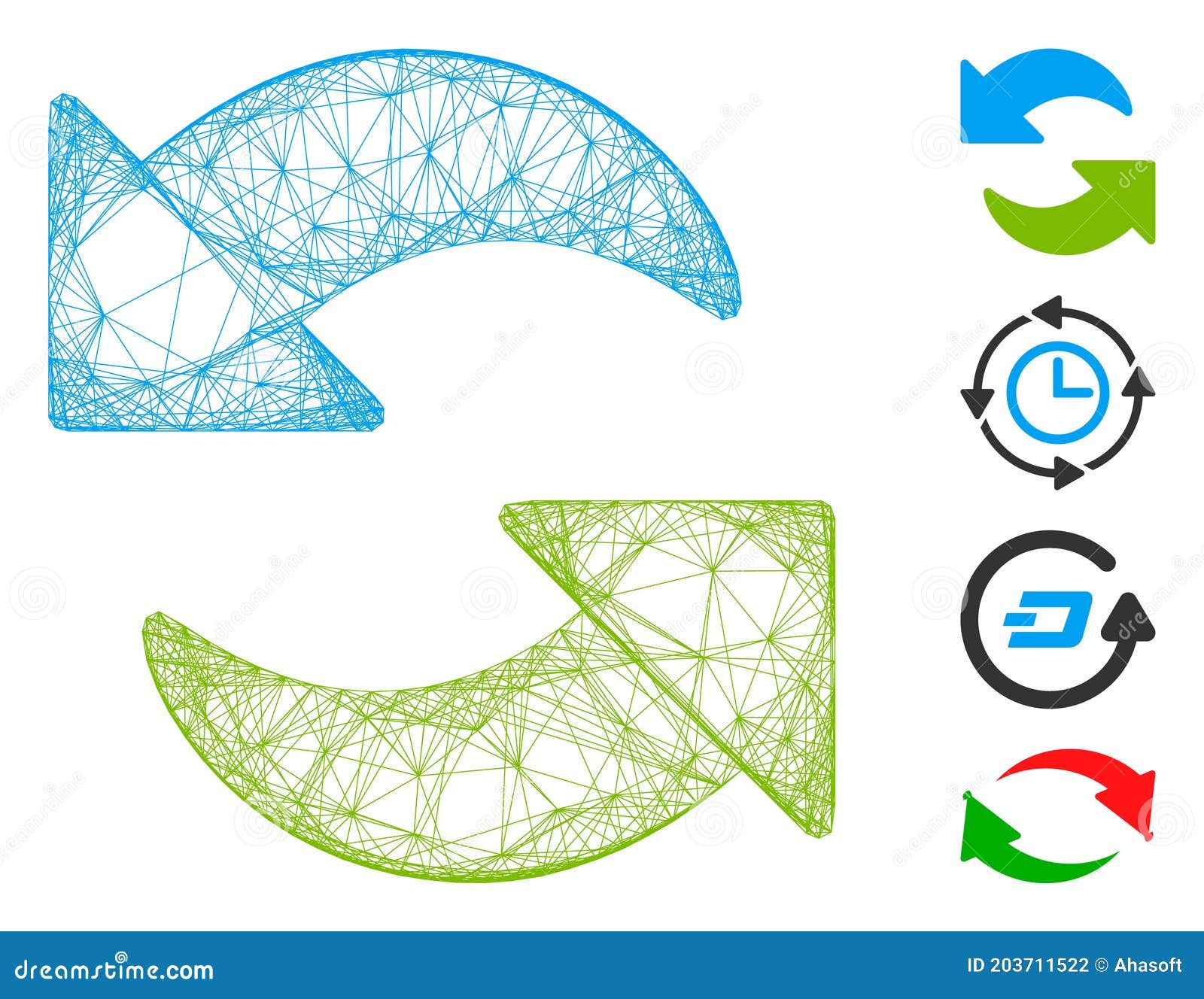 Net Refresh Vector Mesh stock illustration. Illustration of composition ...