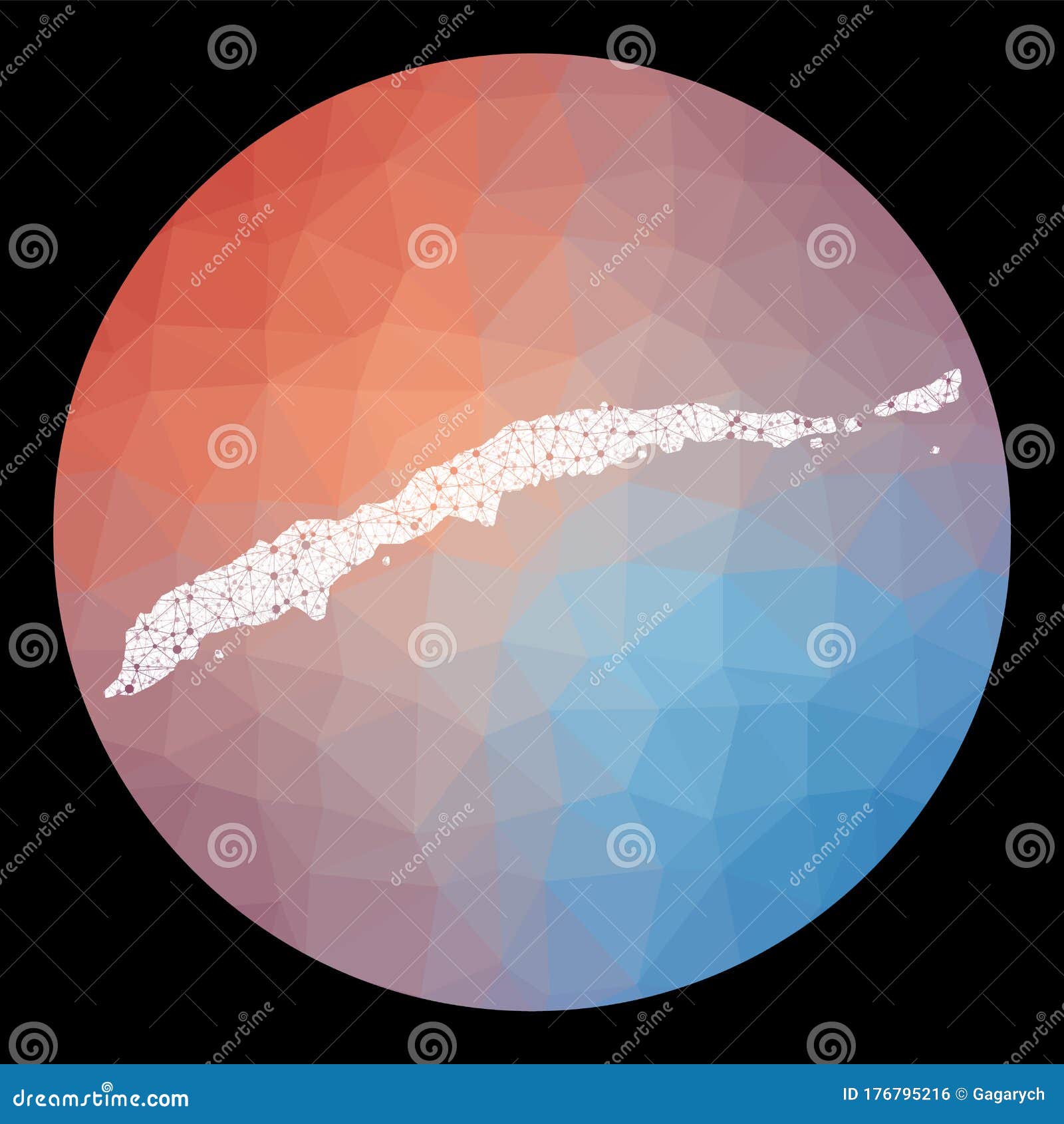 Roatan Network Map. Cartoon Vector | CartoonDealer.com #176755841