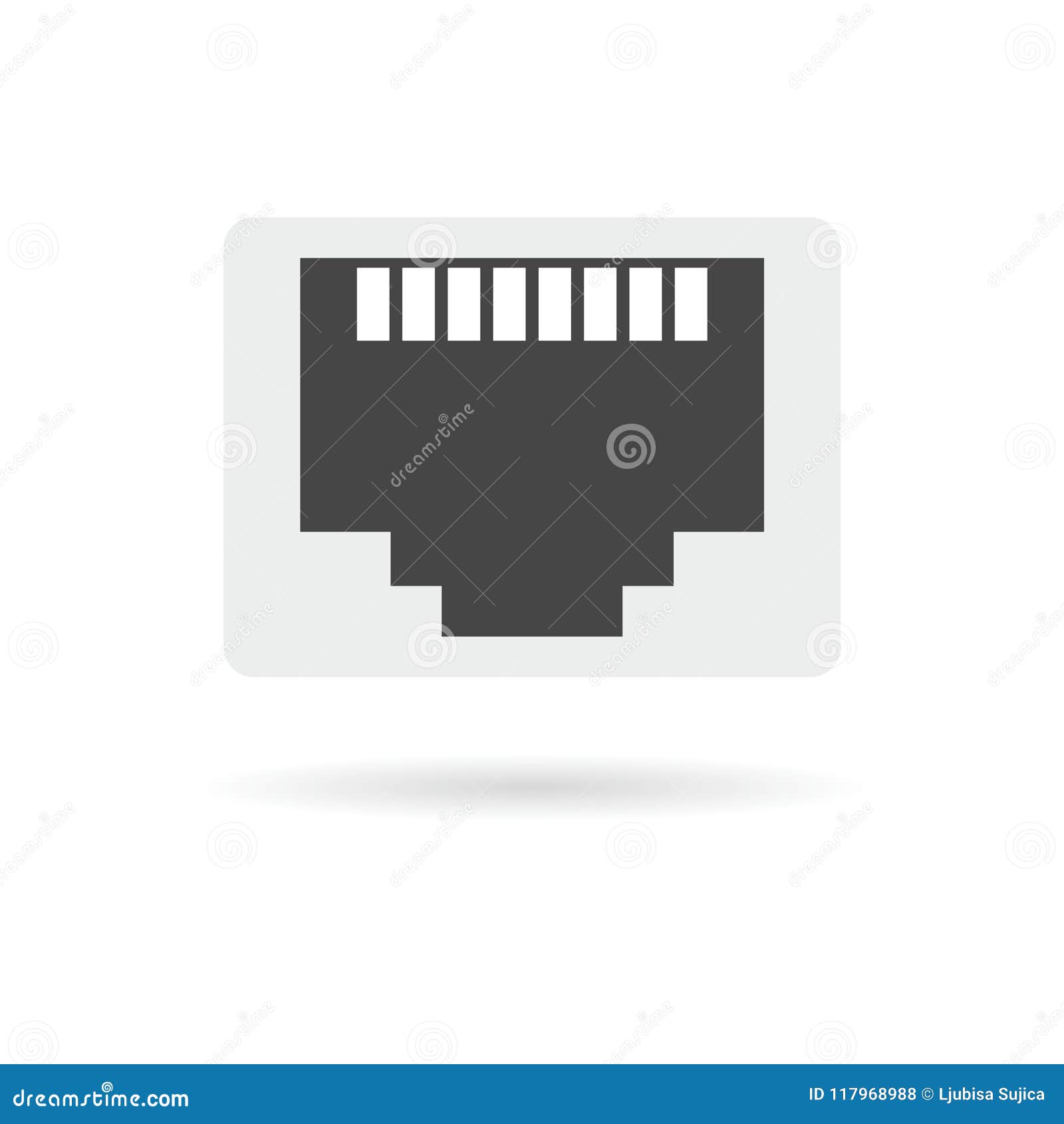 Vector network socket icon stock vector. Illustration of hosting ...