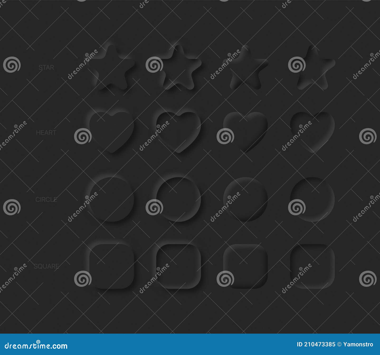 Emboss And Neomorphism Text, Minimal Modern Blue Color. Editable Font ...