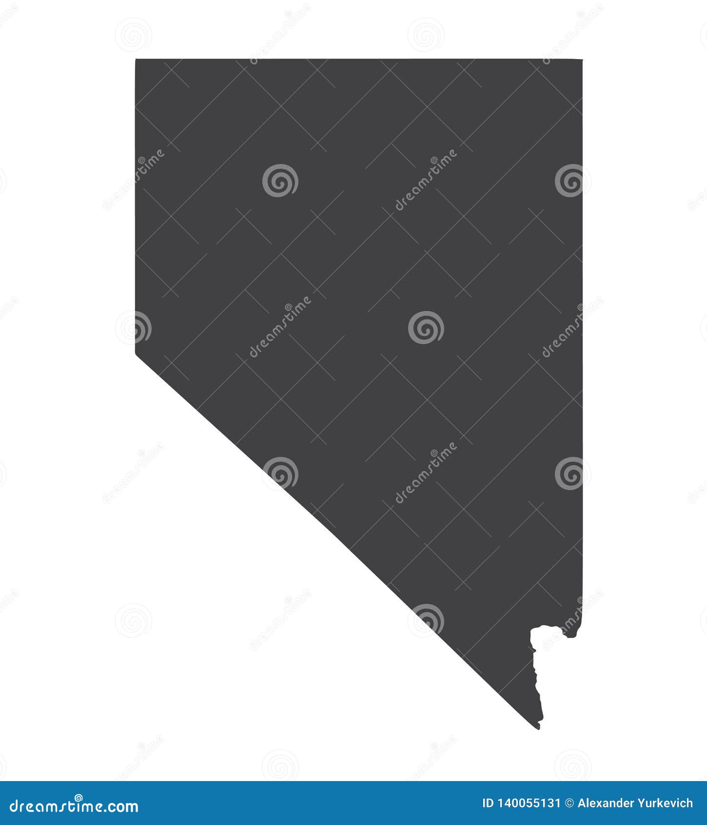 Vector Nevada Map Silhouette Royalty-Free Stock Photography ...