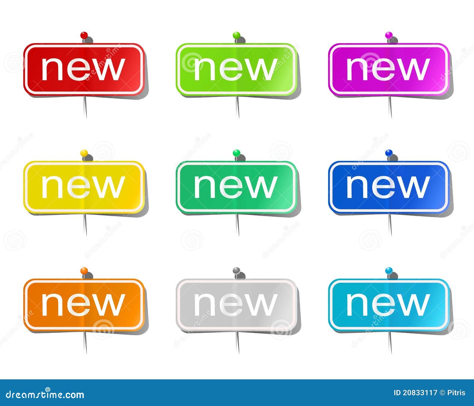 Vector new stickers stock vector. Illustration of modern - 20833117