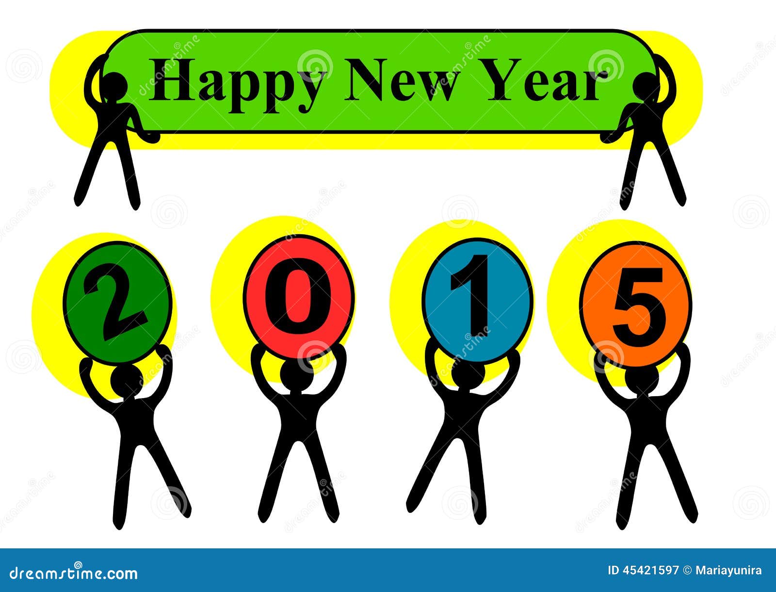 2015 Vector stock illustration. Illustration of happy - 45421597