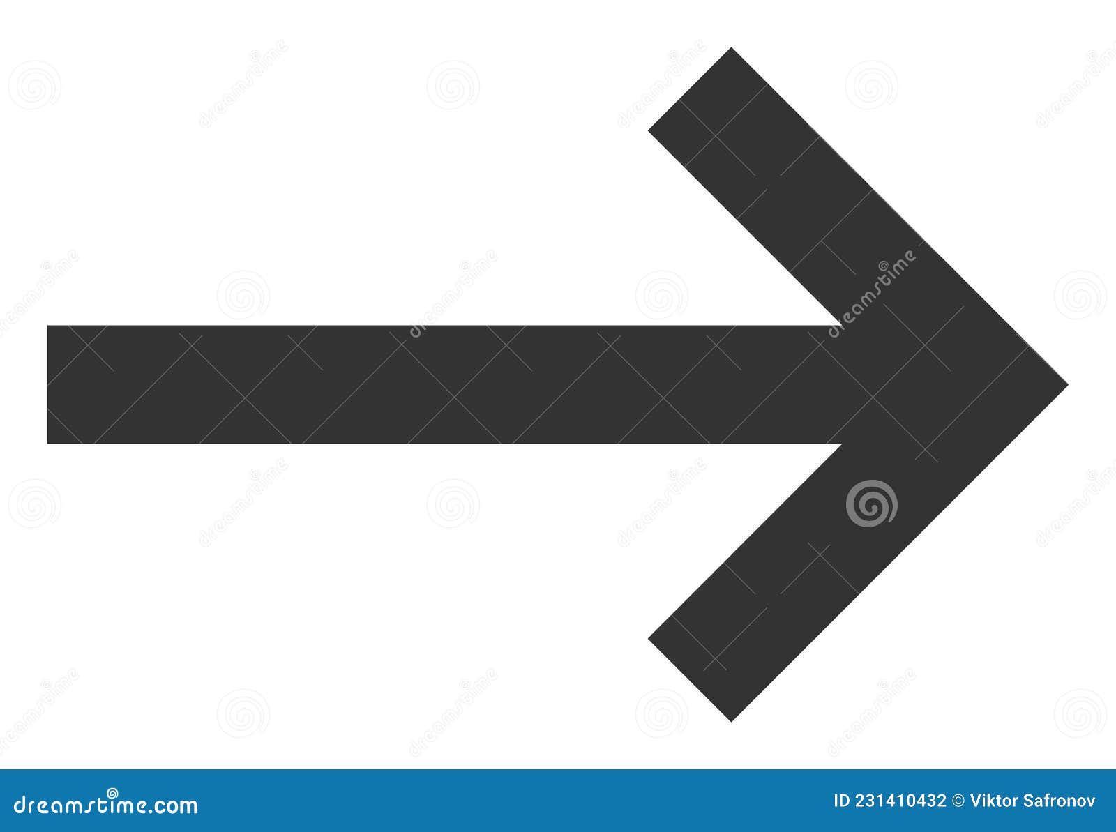 Vector Next Arrow Flat Icon Illustration Stock Vector - Illustration of ...