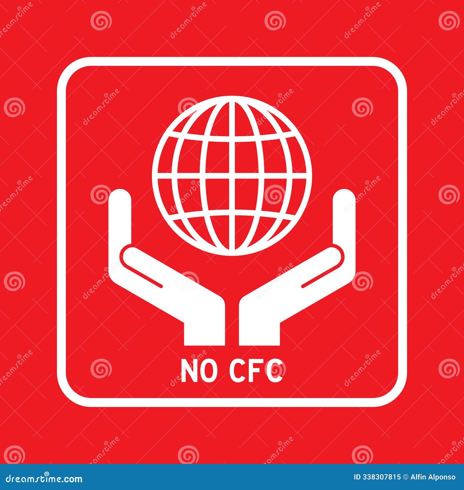 Vector No CFC Icon Symbol stock vector. Illustration of ecological ...