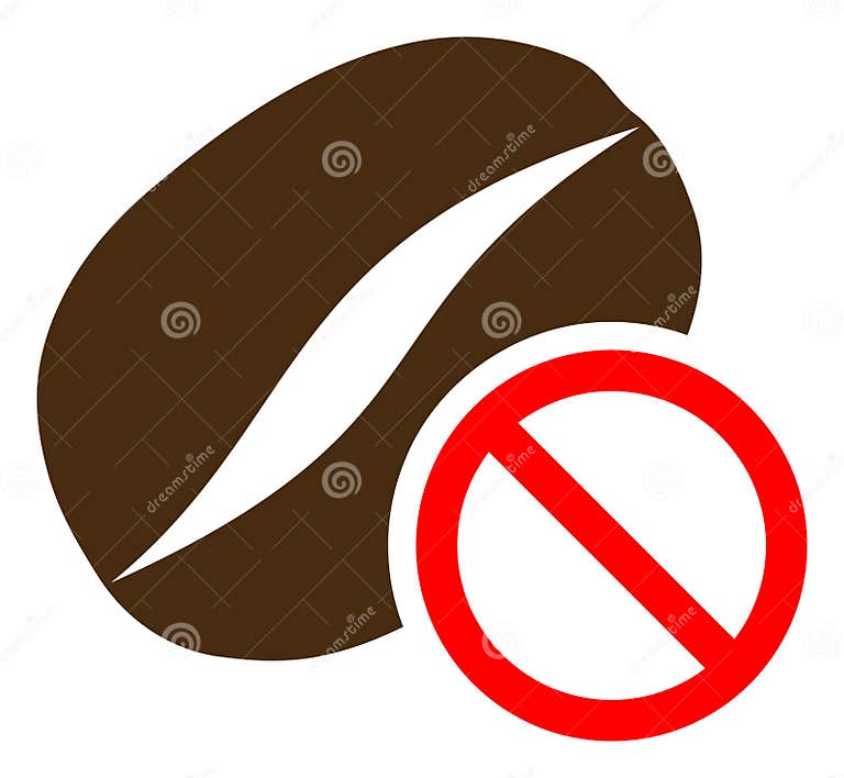 Vector No Coffee Icon Illustration Stock Vector - Illustration of ...