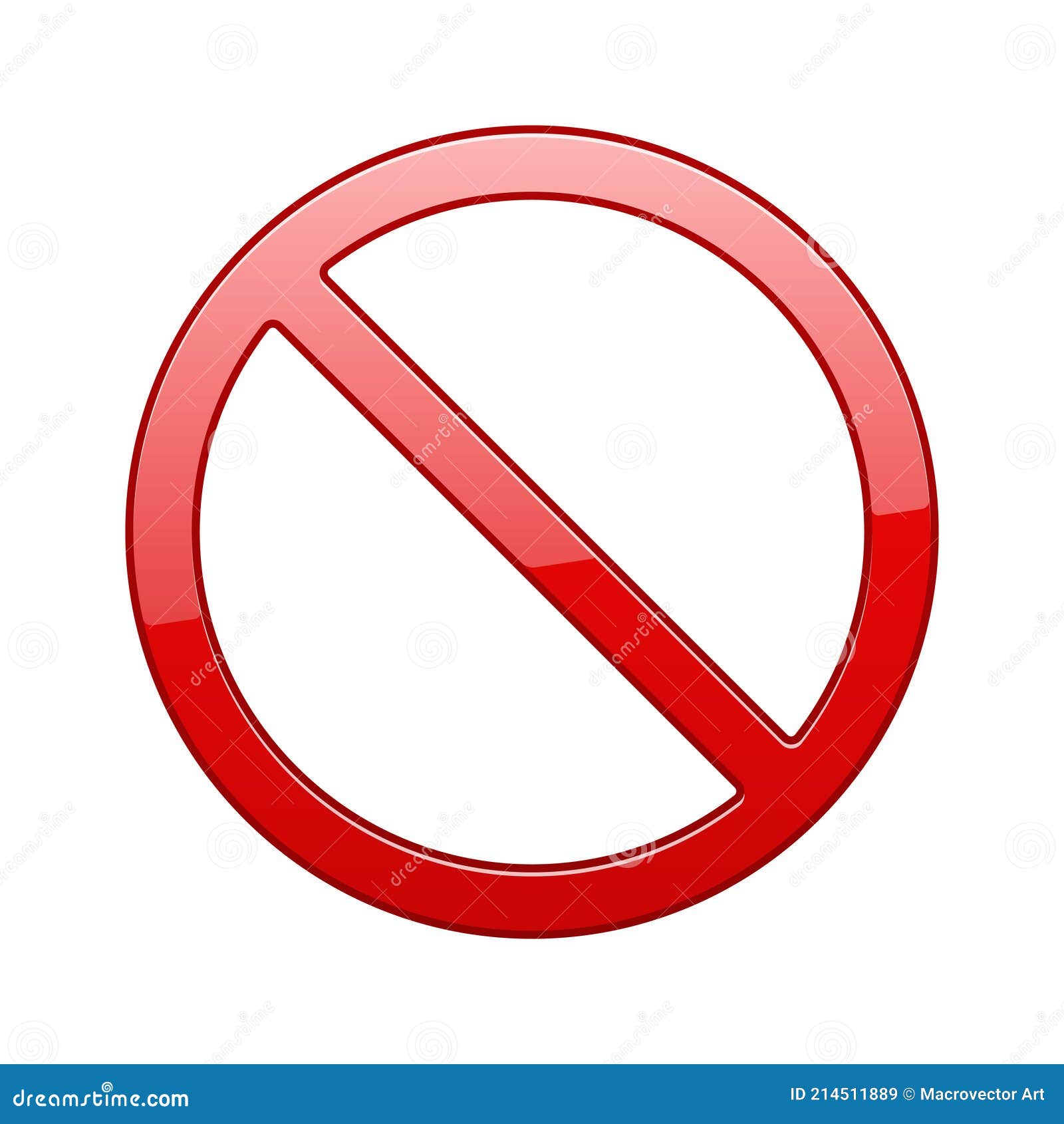 Vector No Sign stock vector. Illustration of sign, protest - 214511889