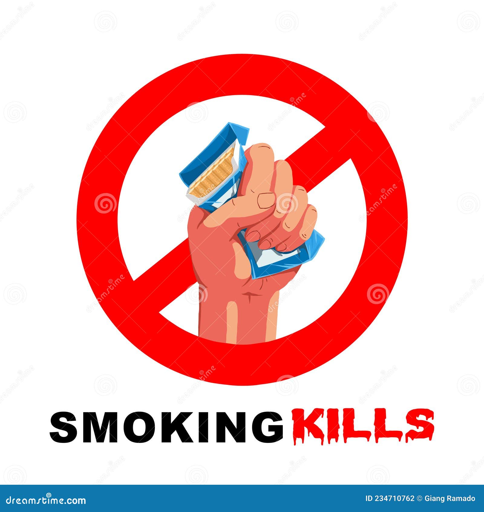 Vector of No Smoking Awareness Poster Design Stock Vector ...