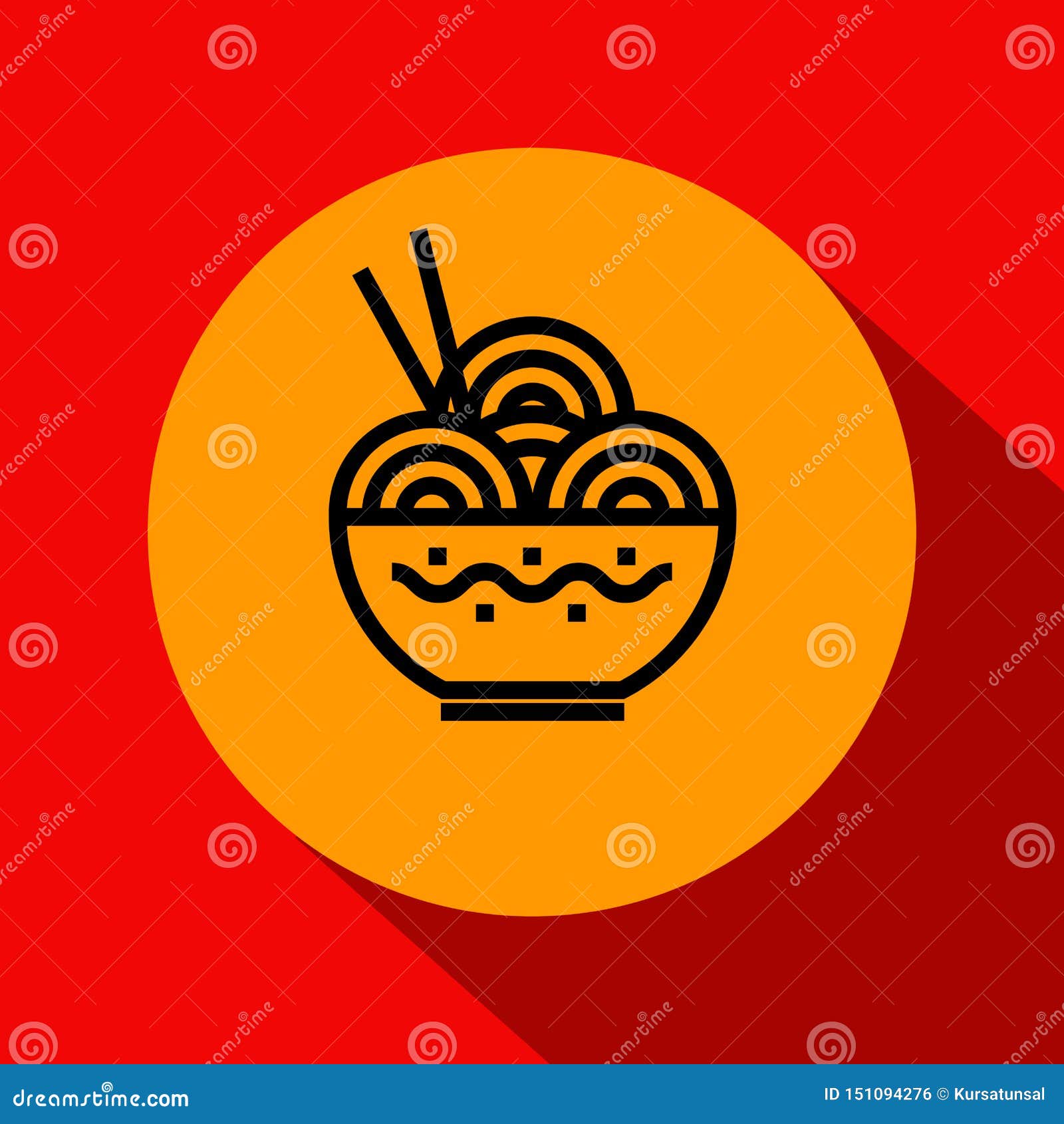 Vector Set Of Noodle | CartoonDealer.com #117688681