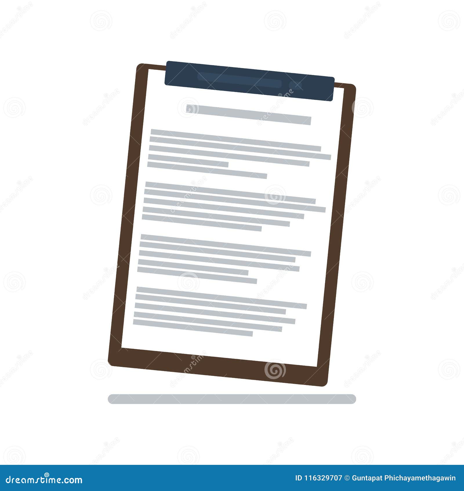 Vector Note Paper Icon Isolated Stock Illustration - Illustration of ...