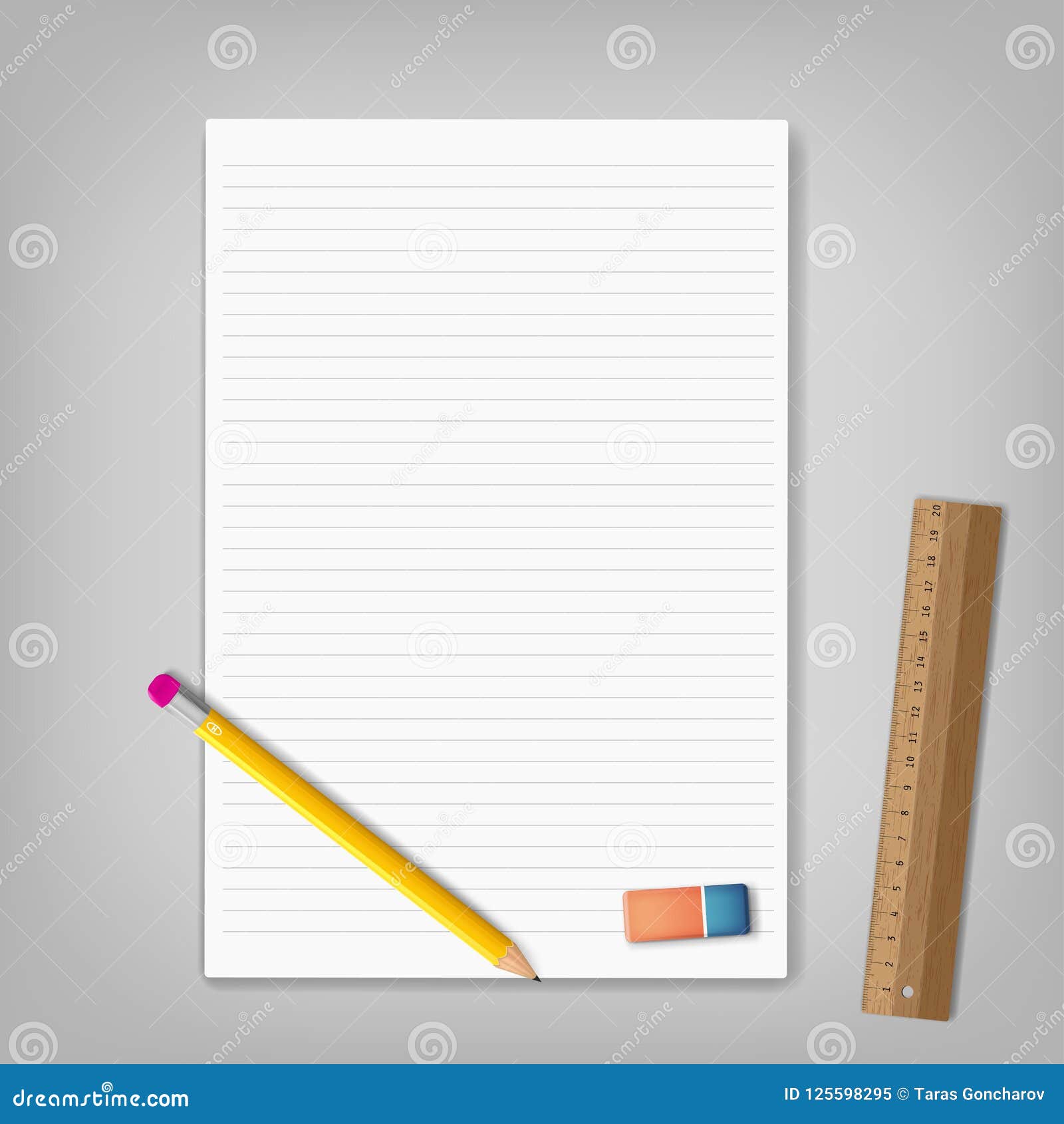 Vector Note Paper. Stationery, Business Document, Stock Vector ...
