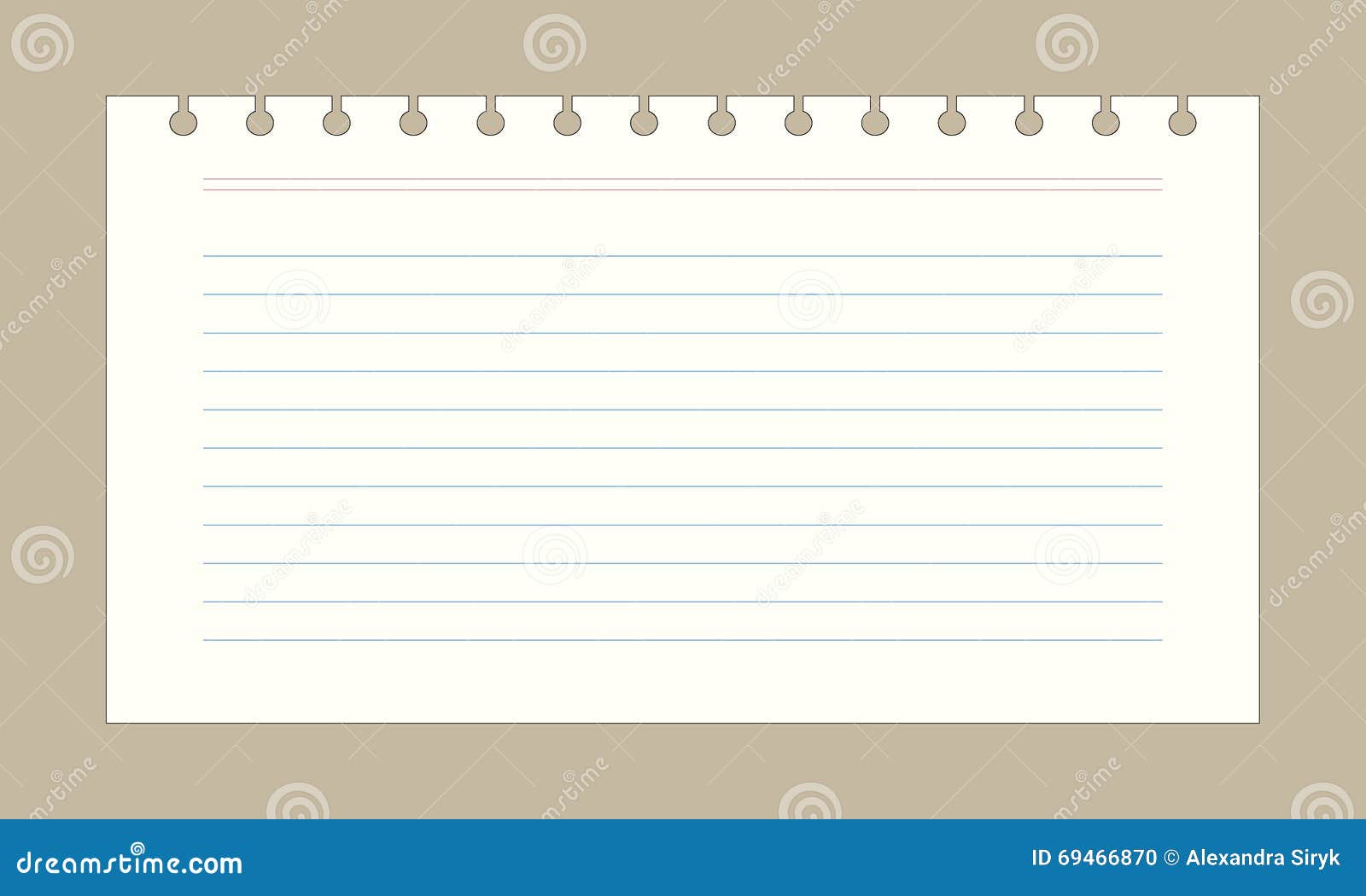 Vector notebook paper stock vector. Illustration of keeper - 69466870
