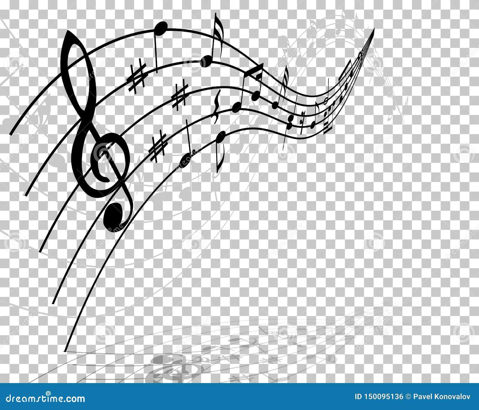 Vector Notes Design stock vector. Illustration of clef - 150095136