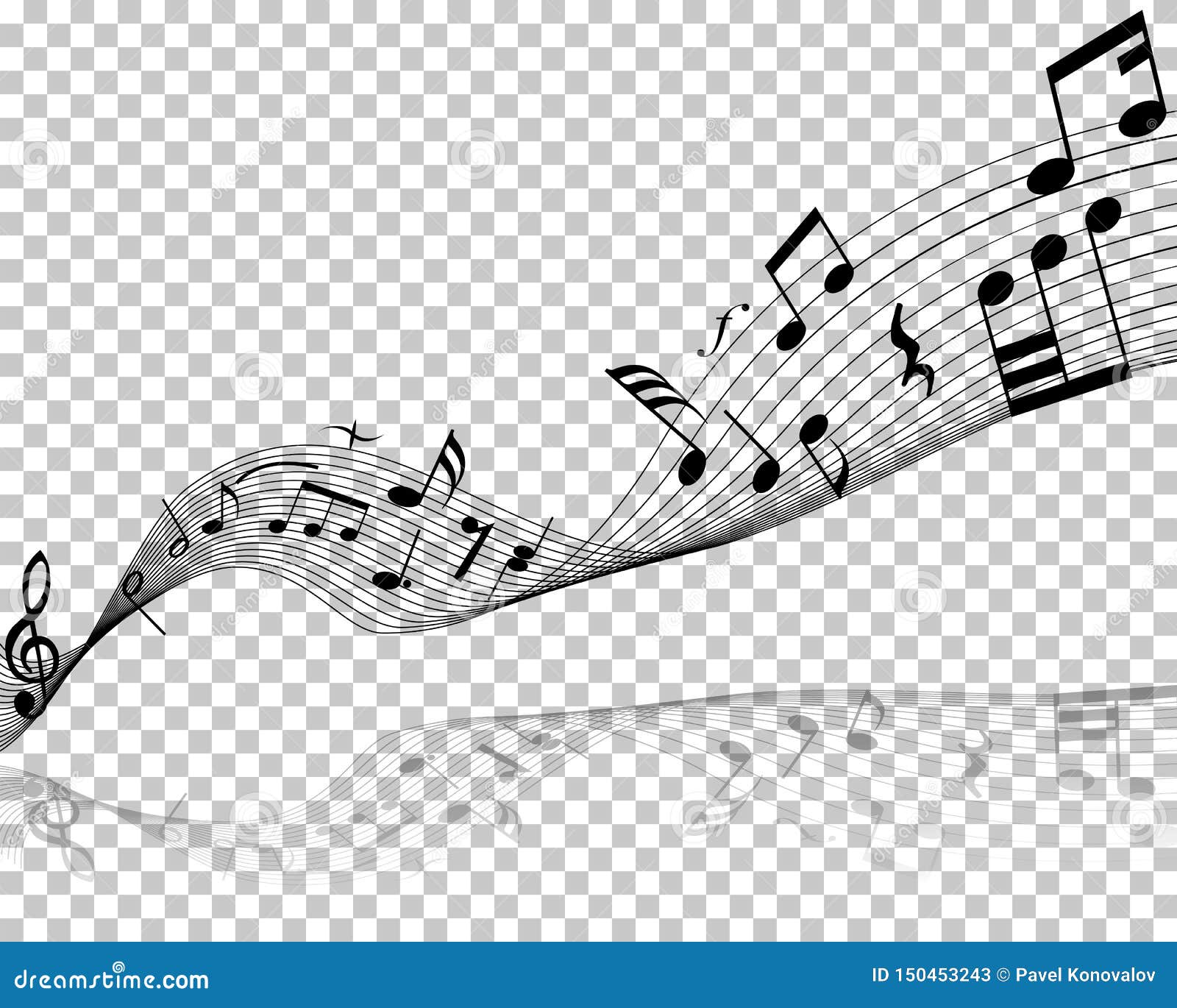 Vector Notes Design stock vector. Illustration of clef - 150453243