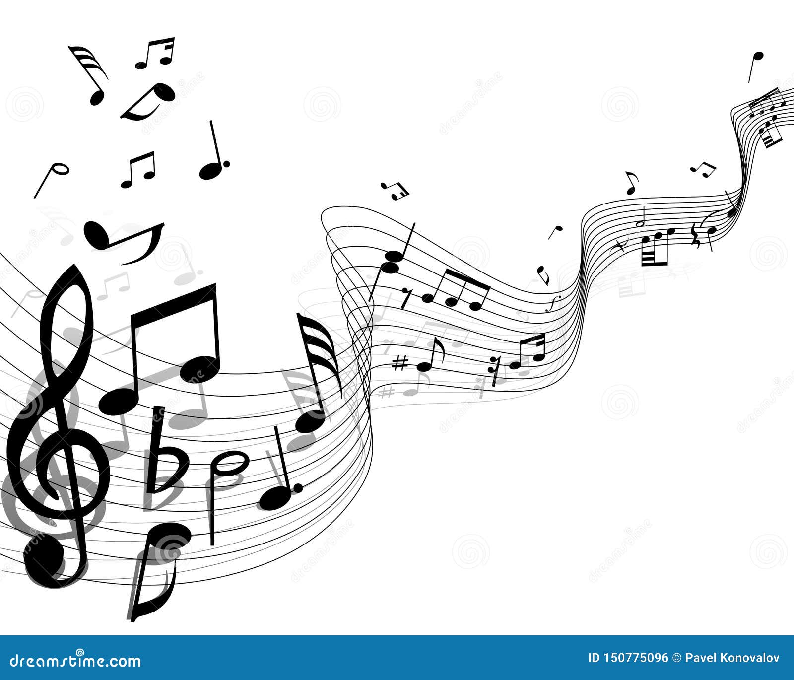 Vector Notes Design stock vector. Illustration of harmony - 150775096