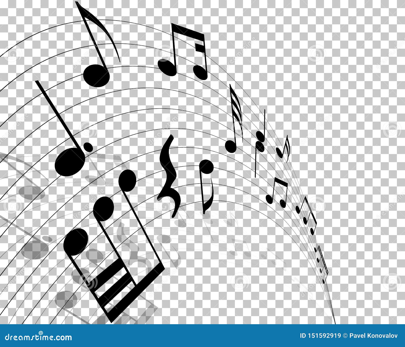 Vector Notes Design stock vector. Illustration of clef - 151592919