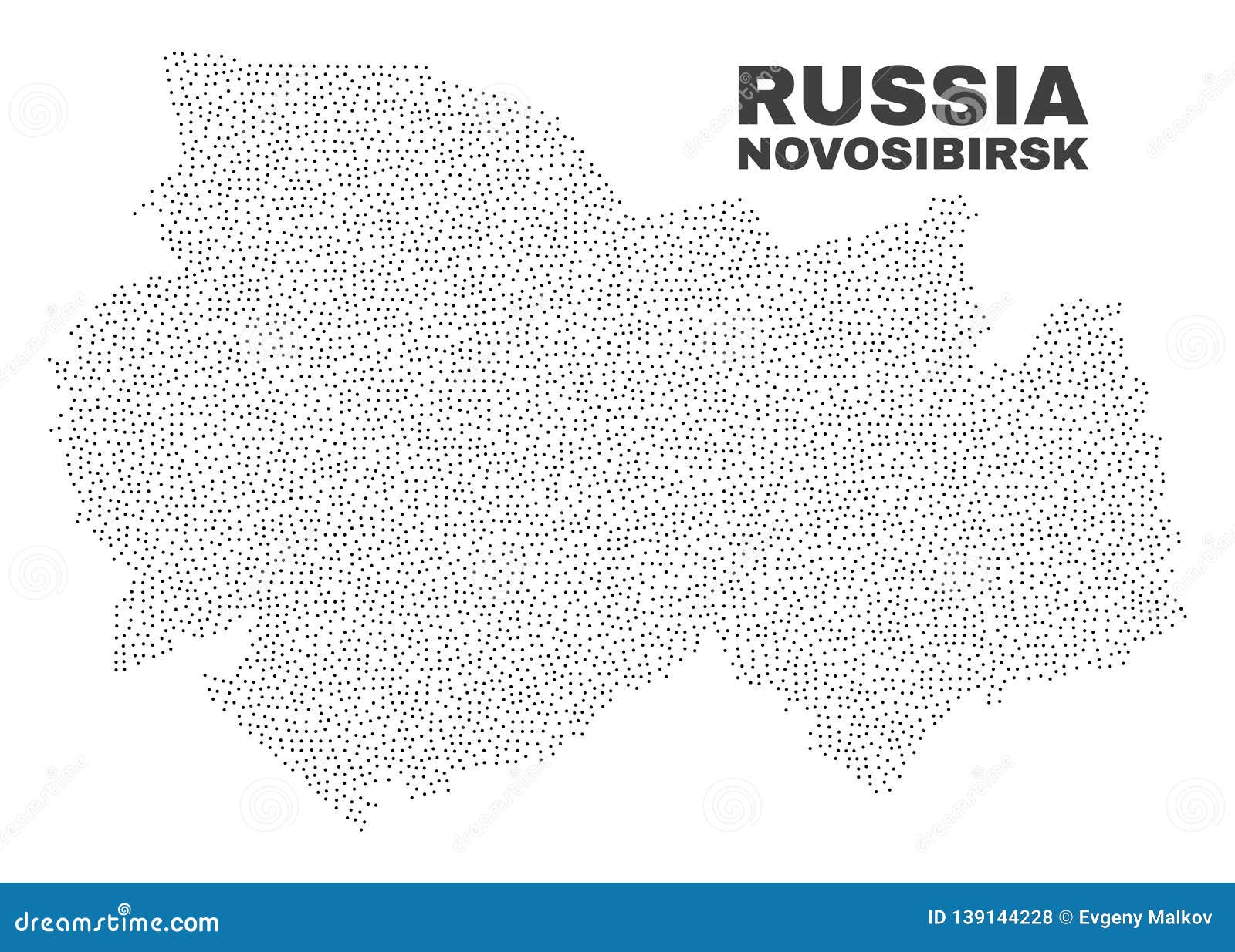 Vector Novosibirsk Region Map of Dots Stock Vector - Illustration of ...