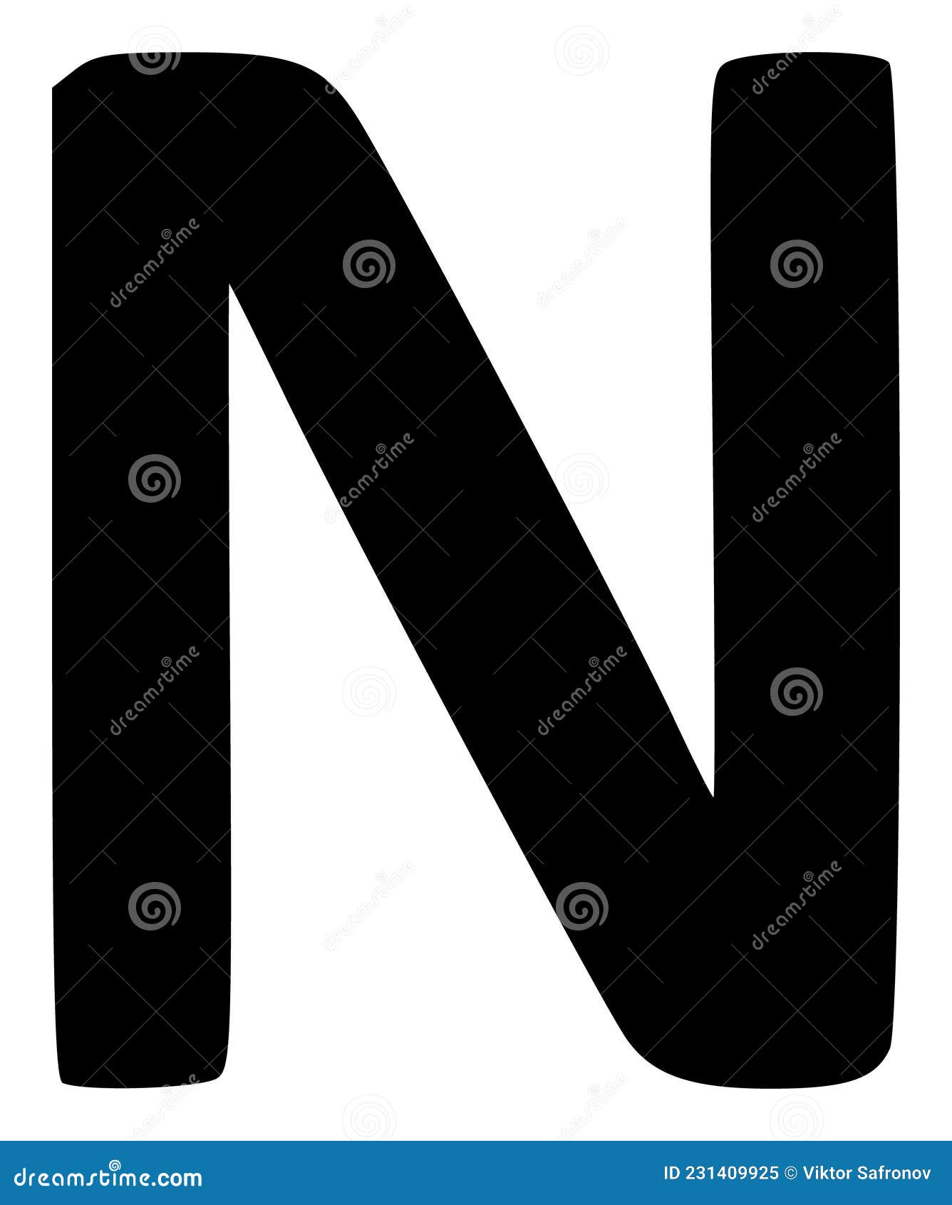 Vector Nu Greek Symbol Flat Icon Illustration Stock Vector ...