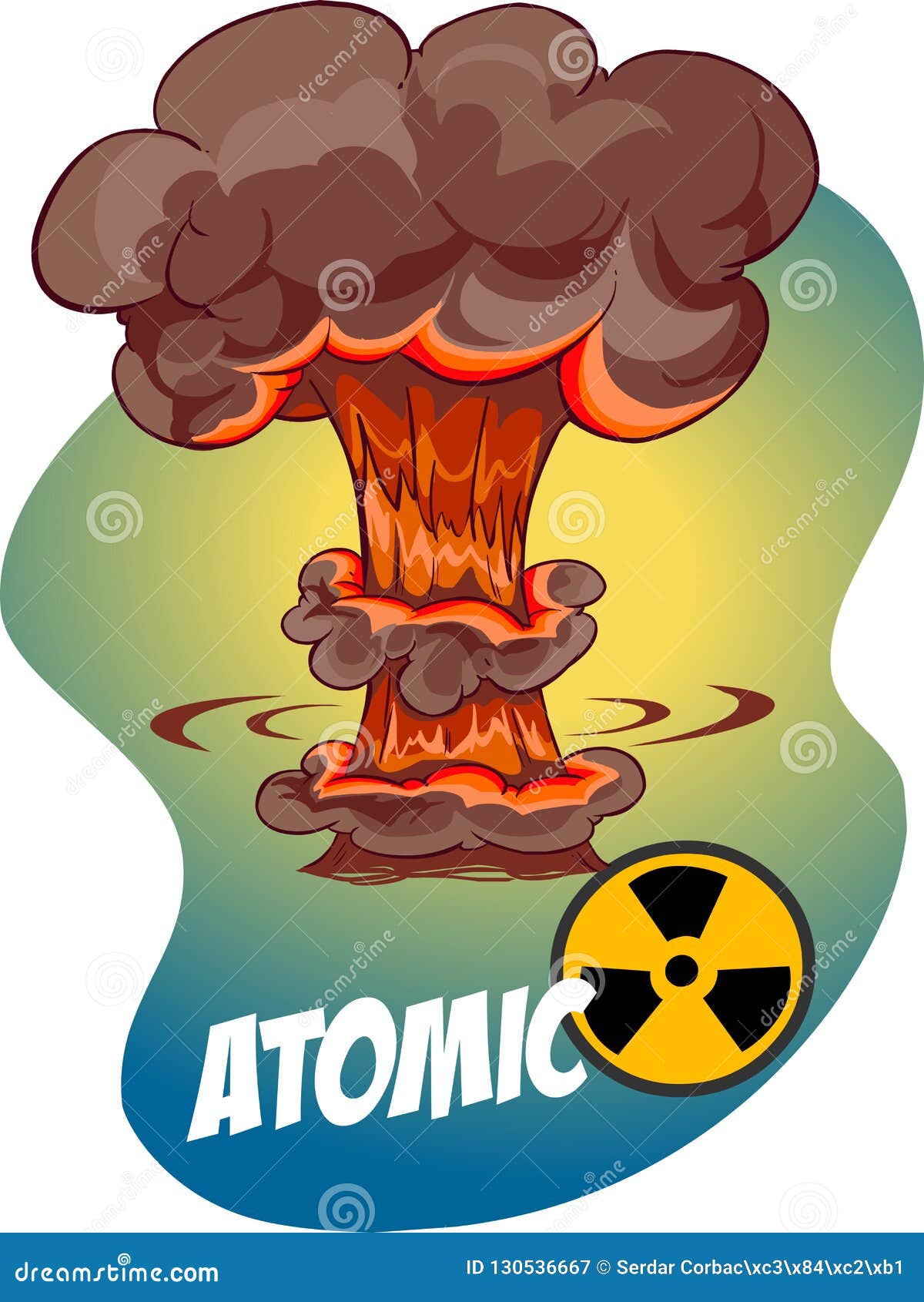 Vector - Nuclear Explosion Mushroom Cloud Stock Vector - Illustration ...